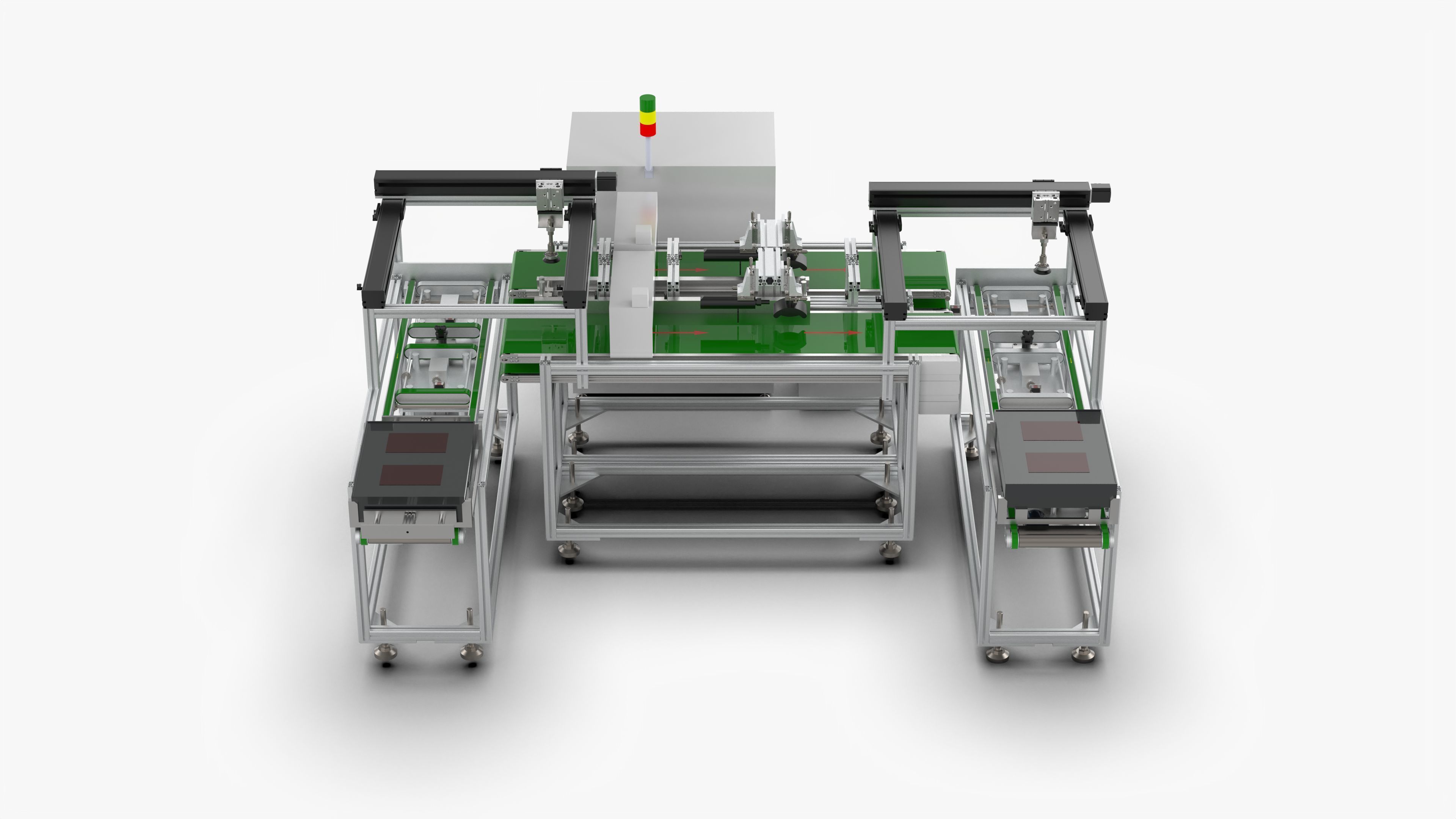 Fully Automatic Loading and Unloading Code Scanning Machine 3D model | CGTrader