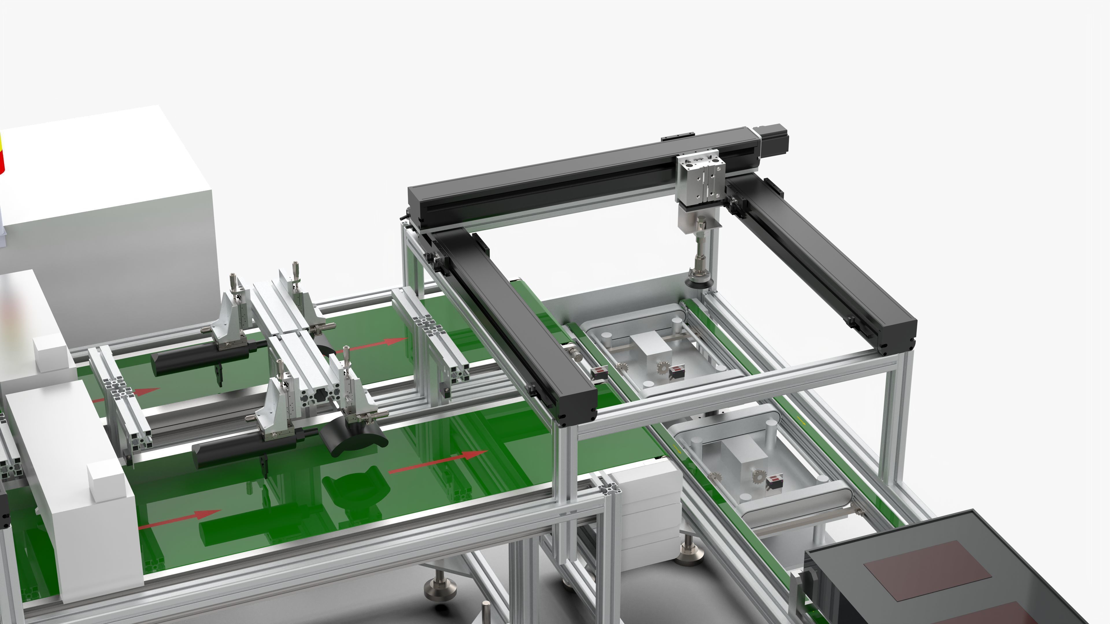 Fully Automatic Loading and Unloading Code Scanning Machine 3D model | CGTrader