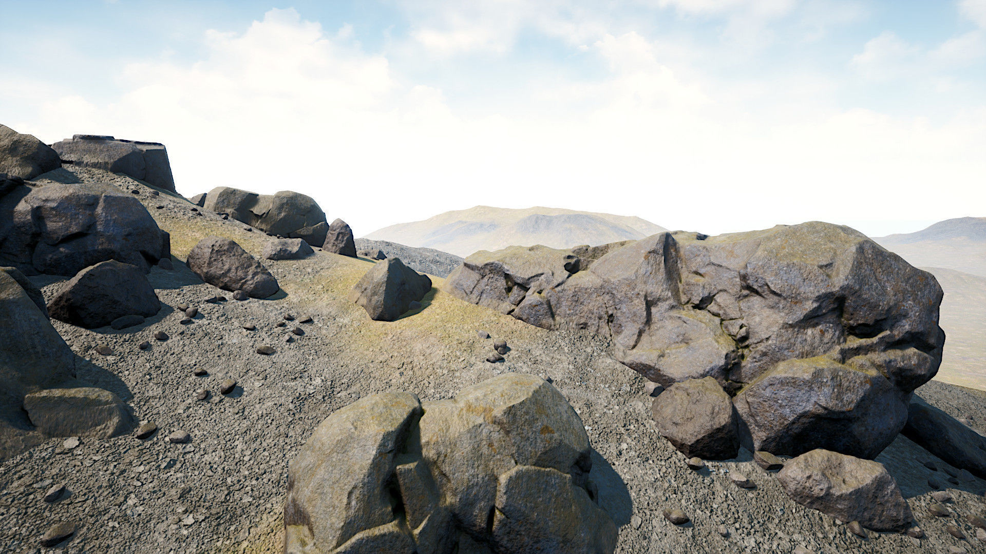 3D model Rocks game-ready assets pack PBR VR / AR / low-poly | CGTrader