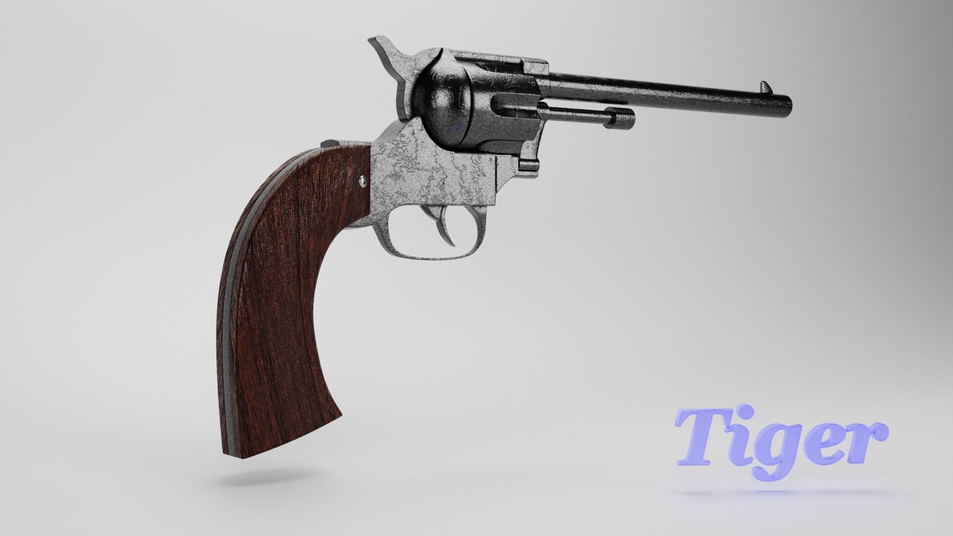 Colt-Revolver tiger revolver 3D model | CGTrader