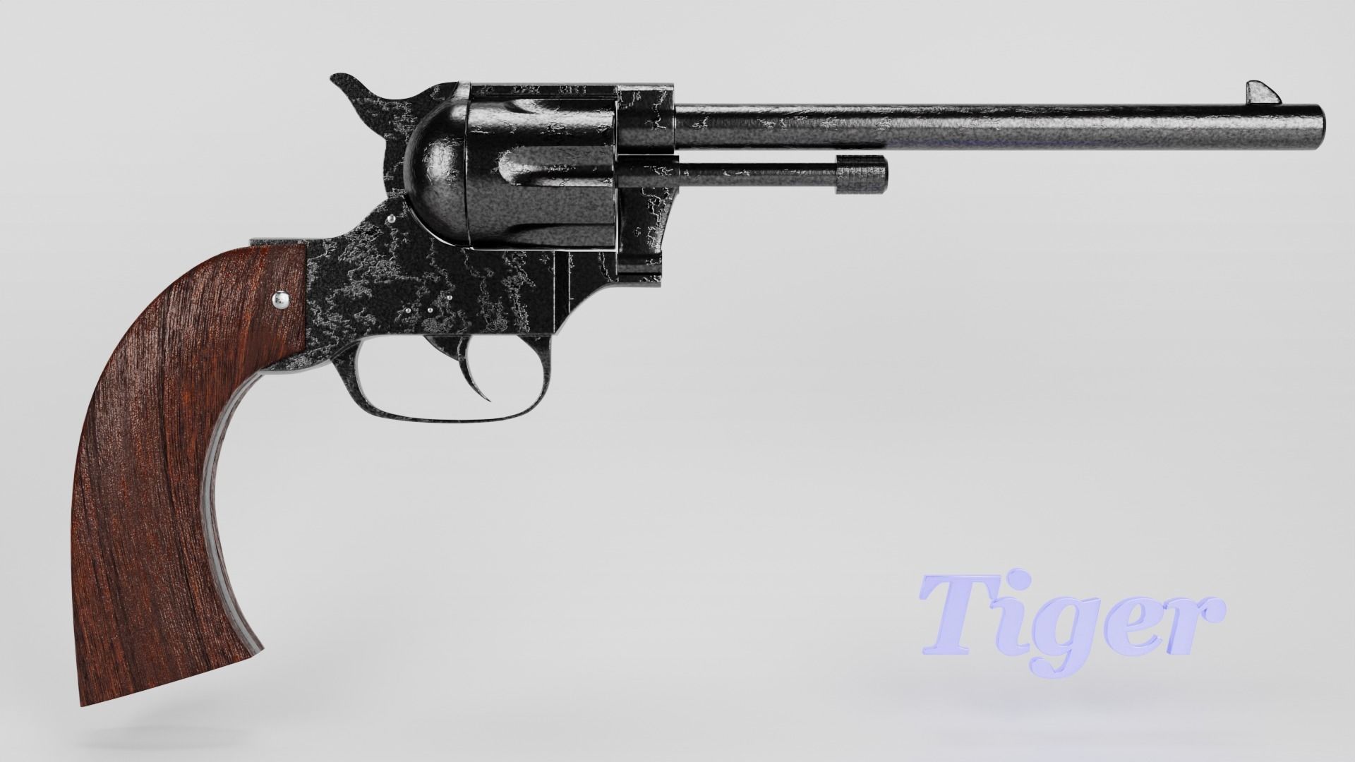 Colt-Revolver tiger revolver 3D model | CGTrader