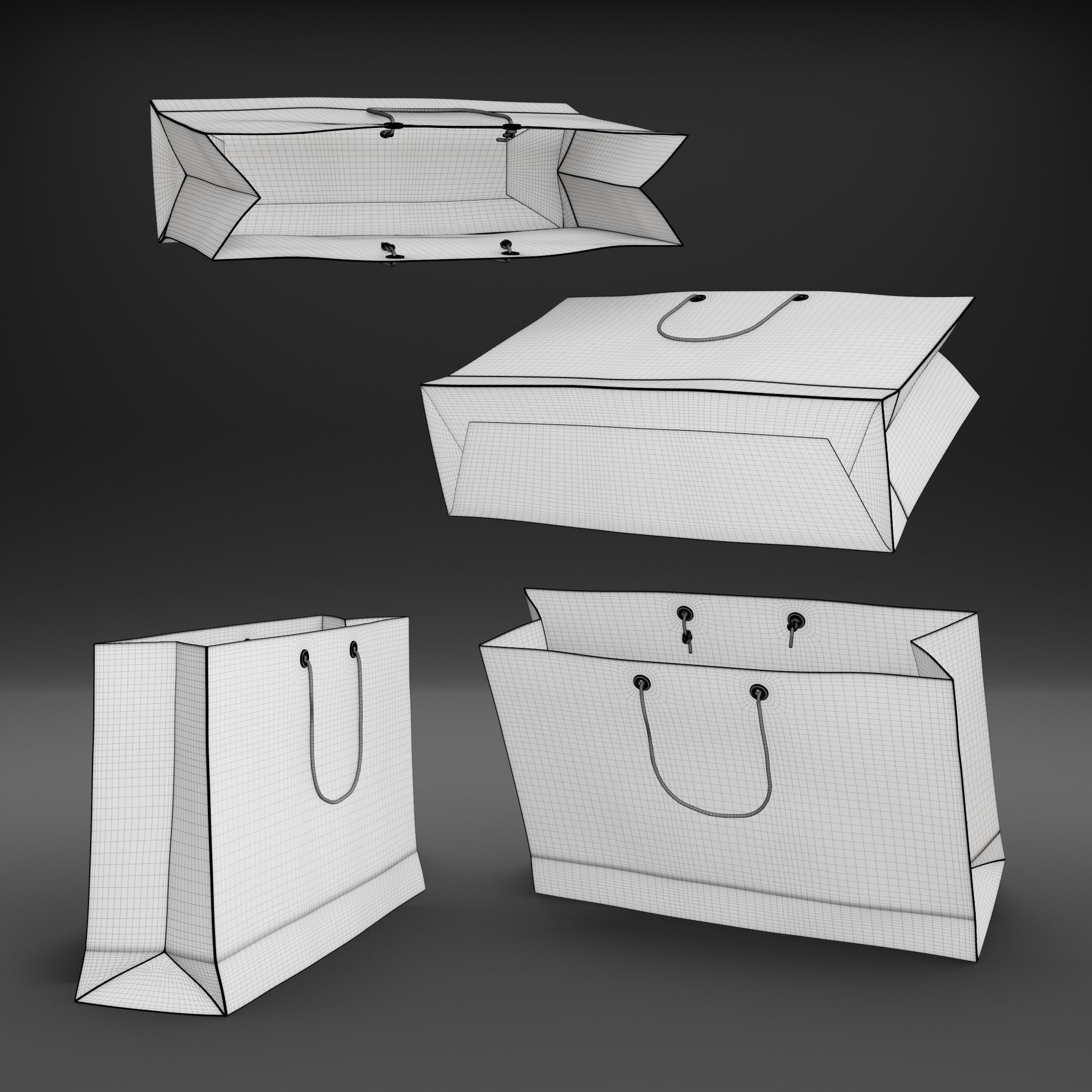 Shopping Bag 2 3D model | CGTrader