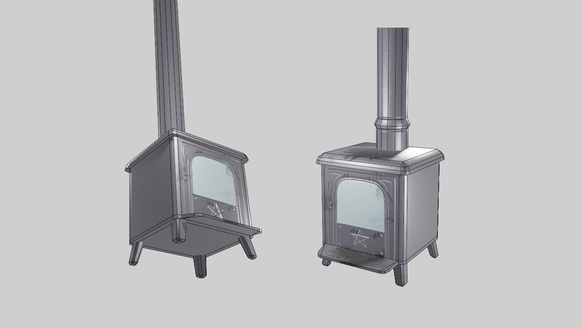 3D model Fire stove VR / AR / low-poly | CGTrader