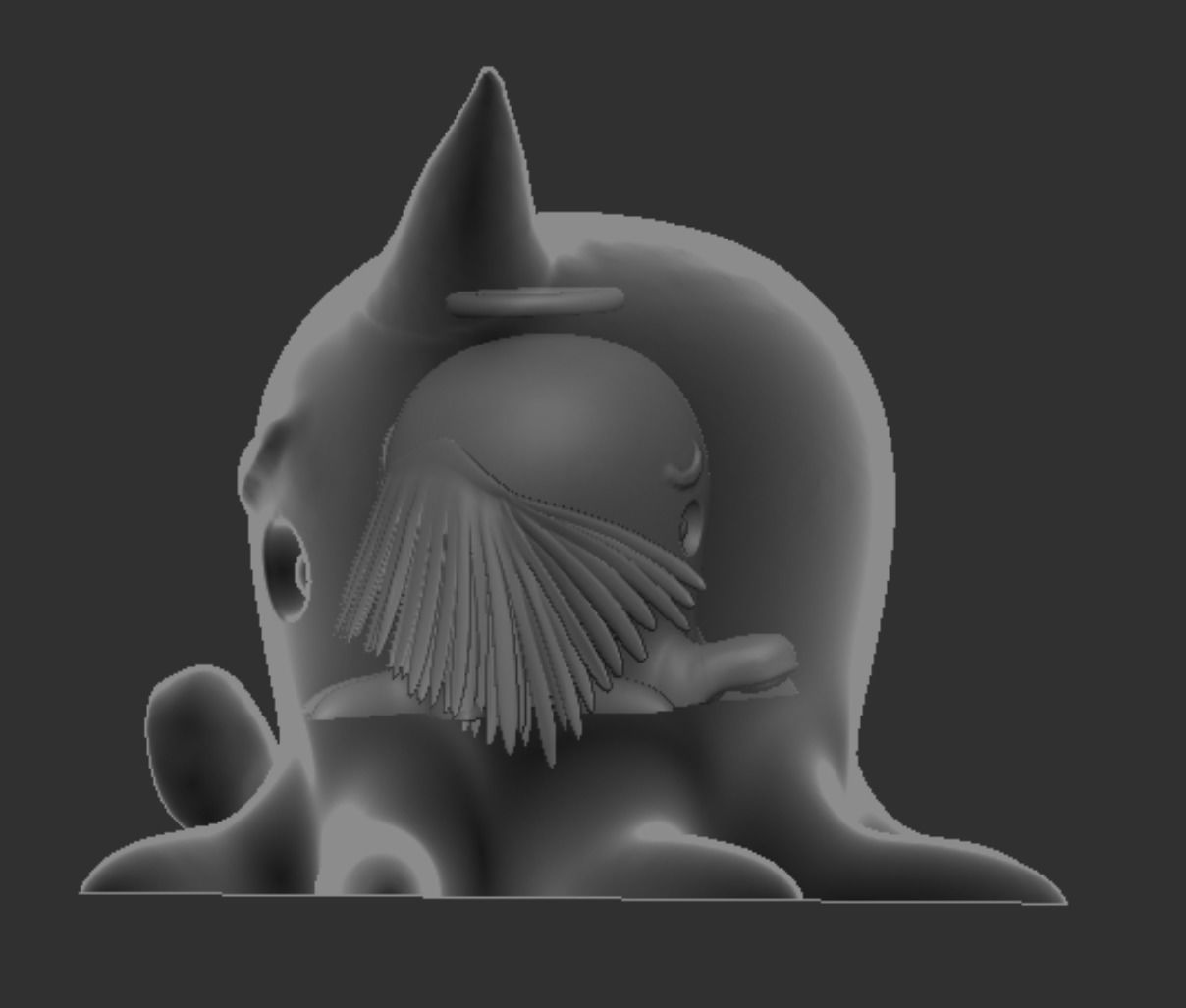 Devil Angel Octopus 3D model 3D printable | CGTrader