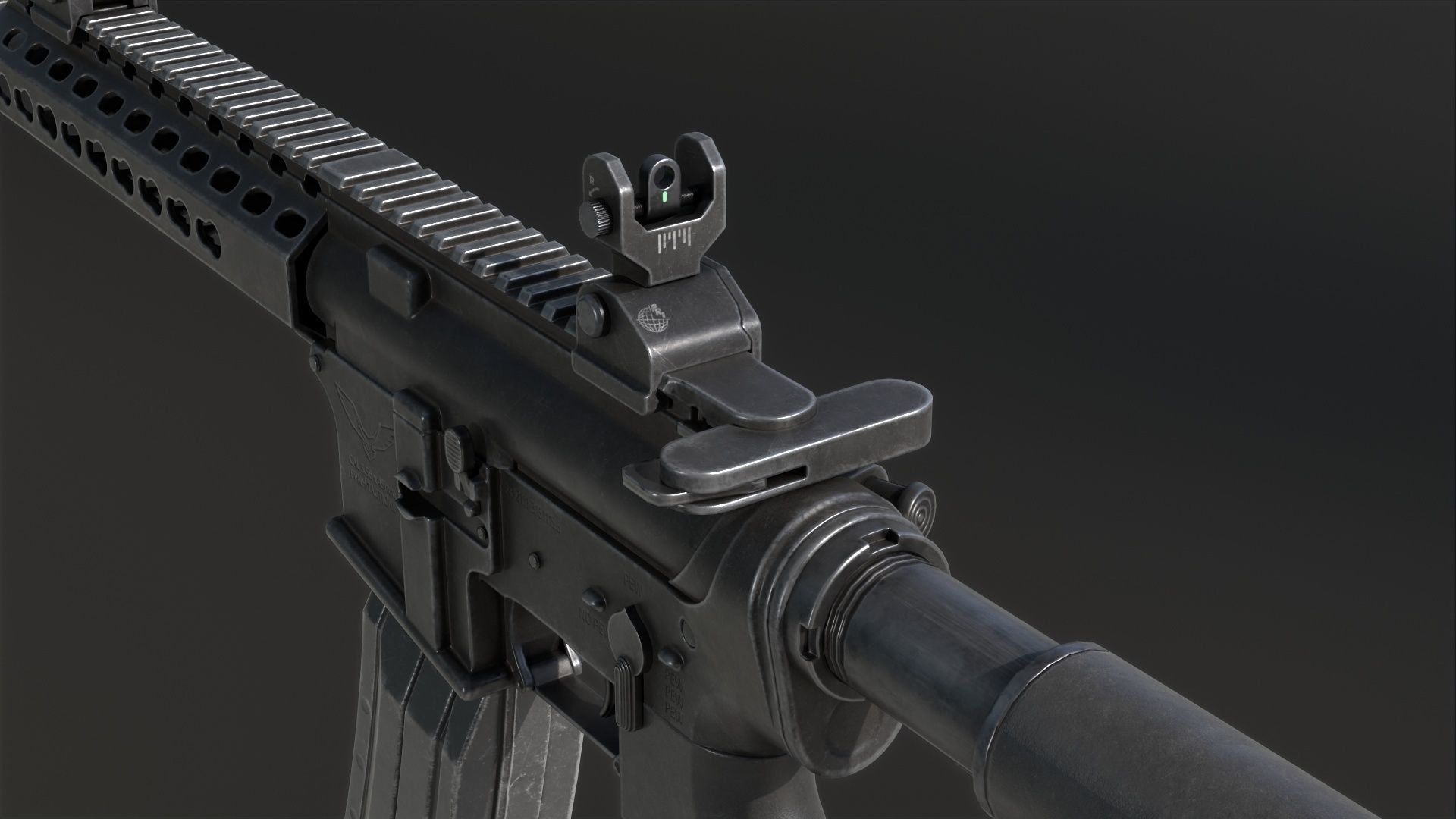 3D model AR-15 ar - rifle VR / AR / low-poly | CGTrader