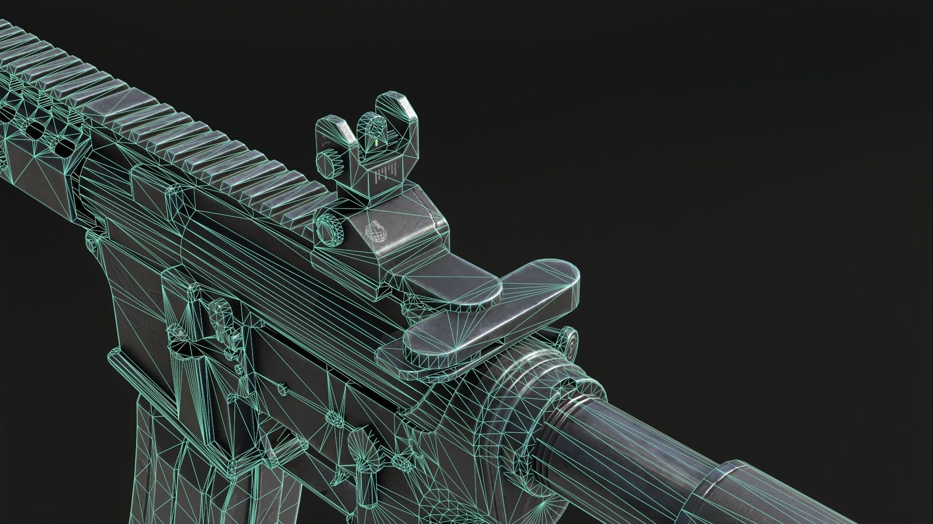 3D model AR-15 ar - rifle VR / AR / low-poly | CGTrader