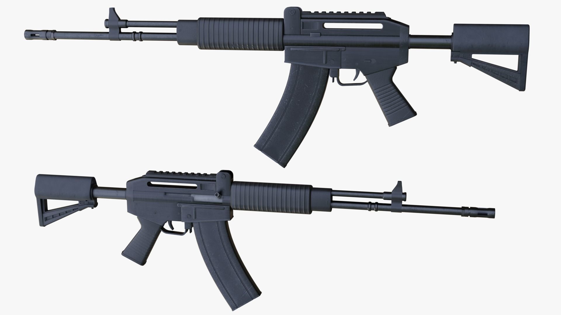 3D model CAR-762 Custom Assault Rifle VR / AR / low-poly | CGTrader