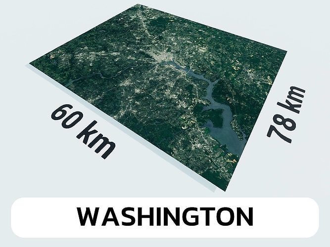 Washington United States City Landscape 3D Model 3D model | CGTrader