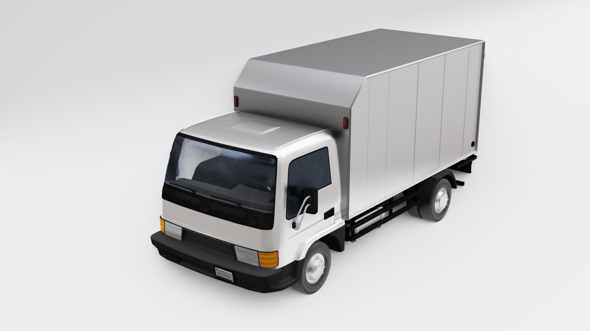 3D model Low poly box truck model VR / AR / low-poly | CGTrader