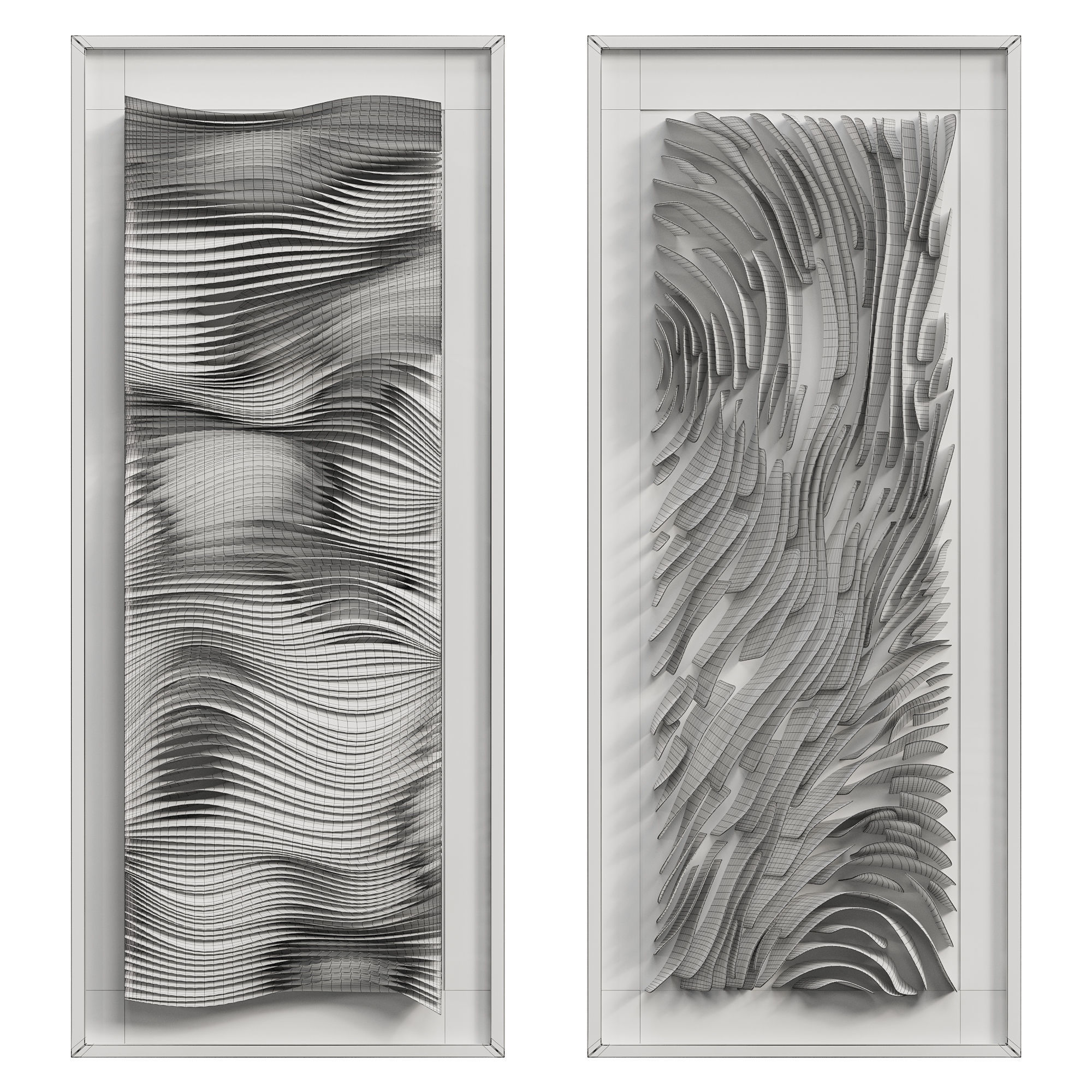 Coral Reef Large Wall Decoraion in frames 3D model | CGTrader