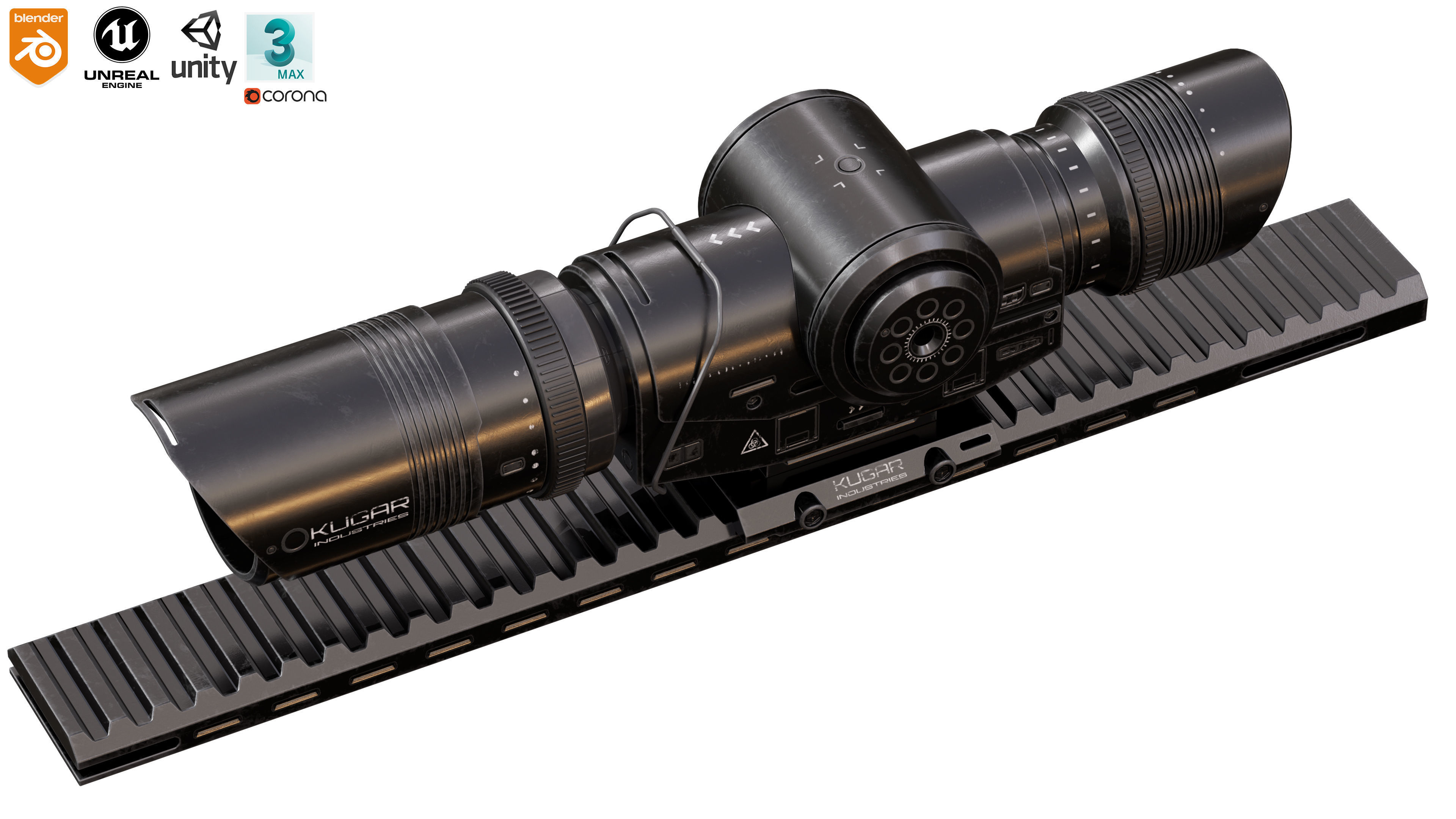 3D model Optical sight VR / AR / low-poly | CGTrader