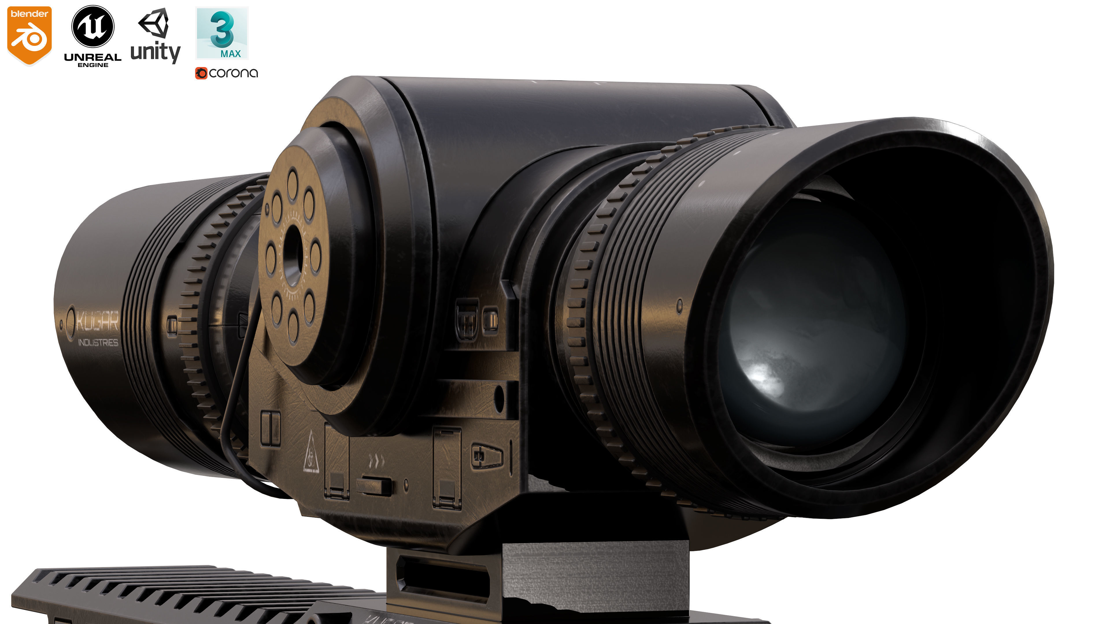 3D model Optical sight VR / AR / low-poly | CGTrader