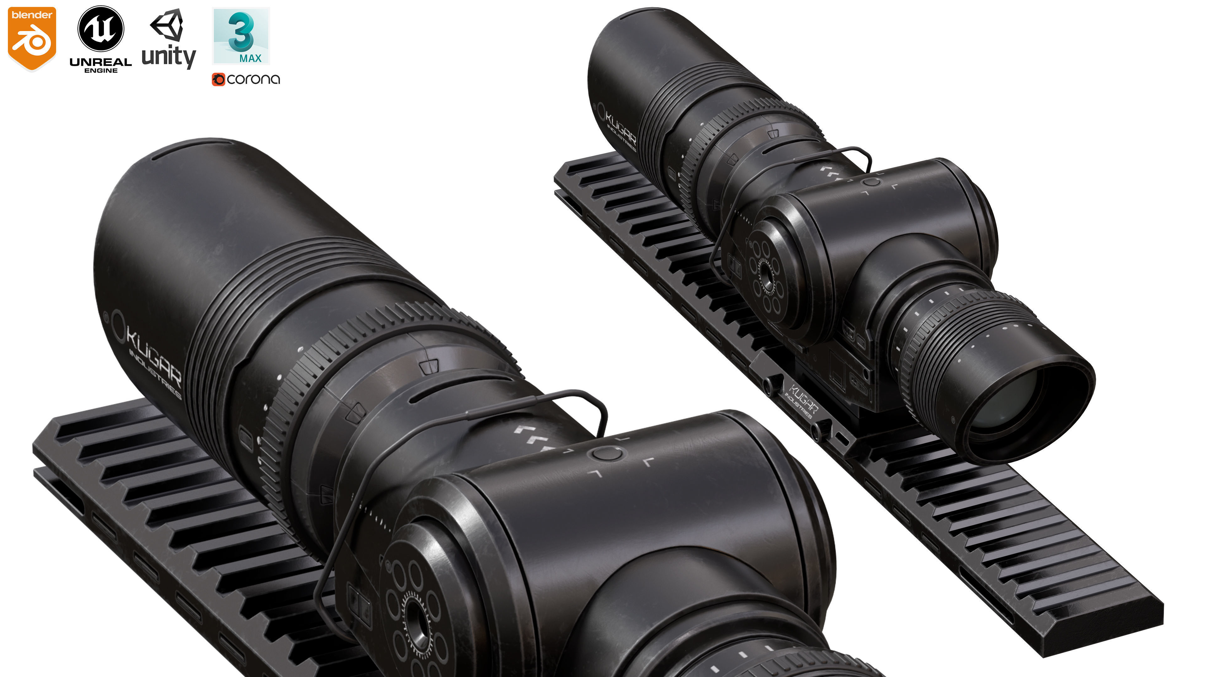 3D model Optical sight VR / AR / low-poly | CGTrader