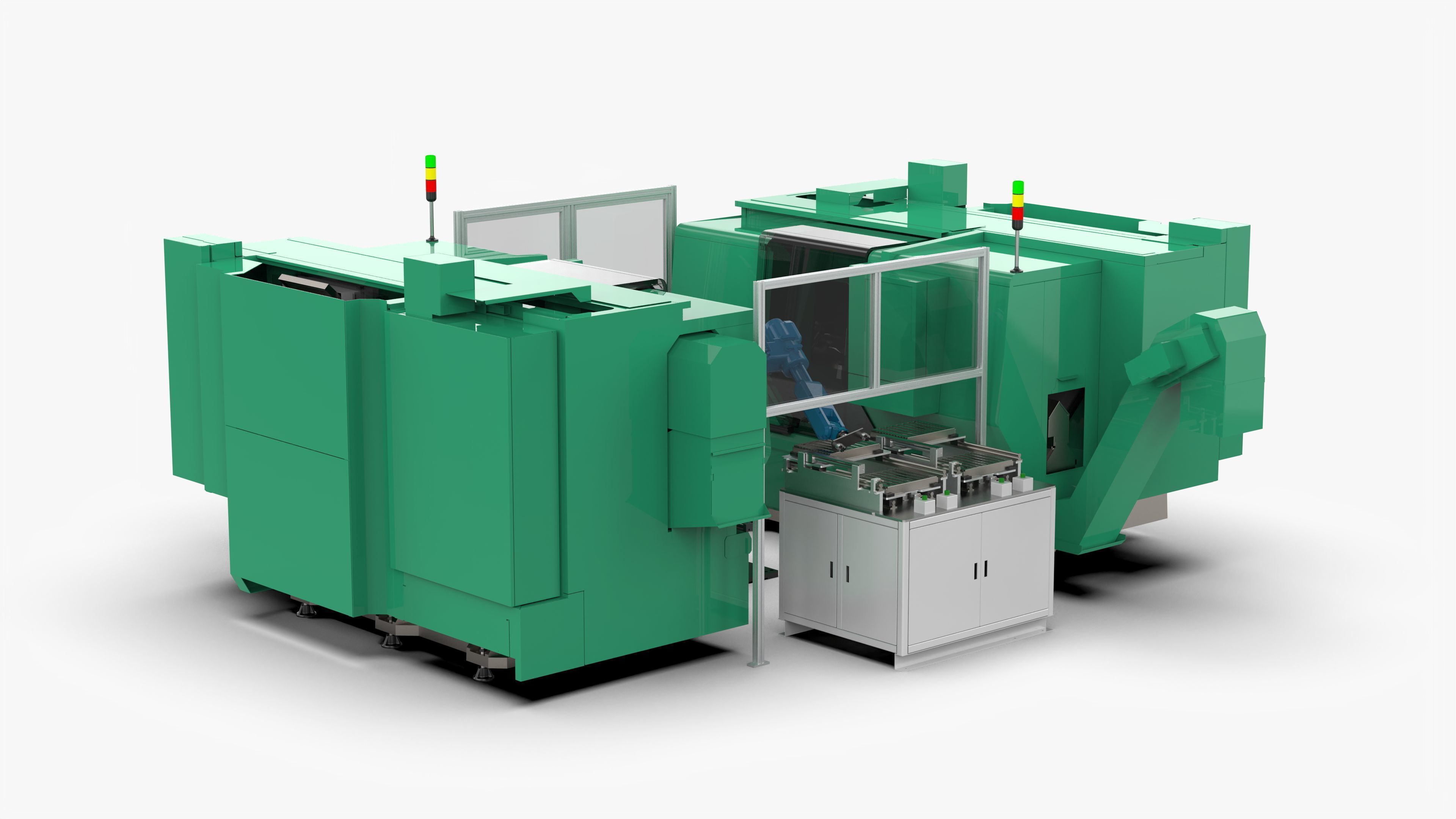Automatic Double Station Lathe Loading and Unloading Machine free 3D ...