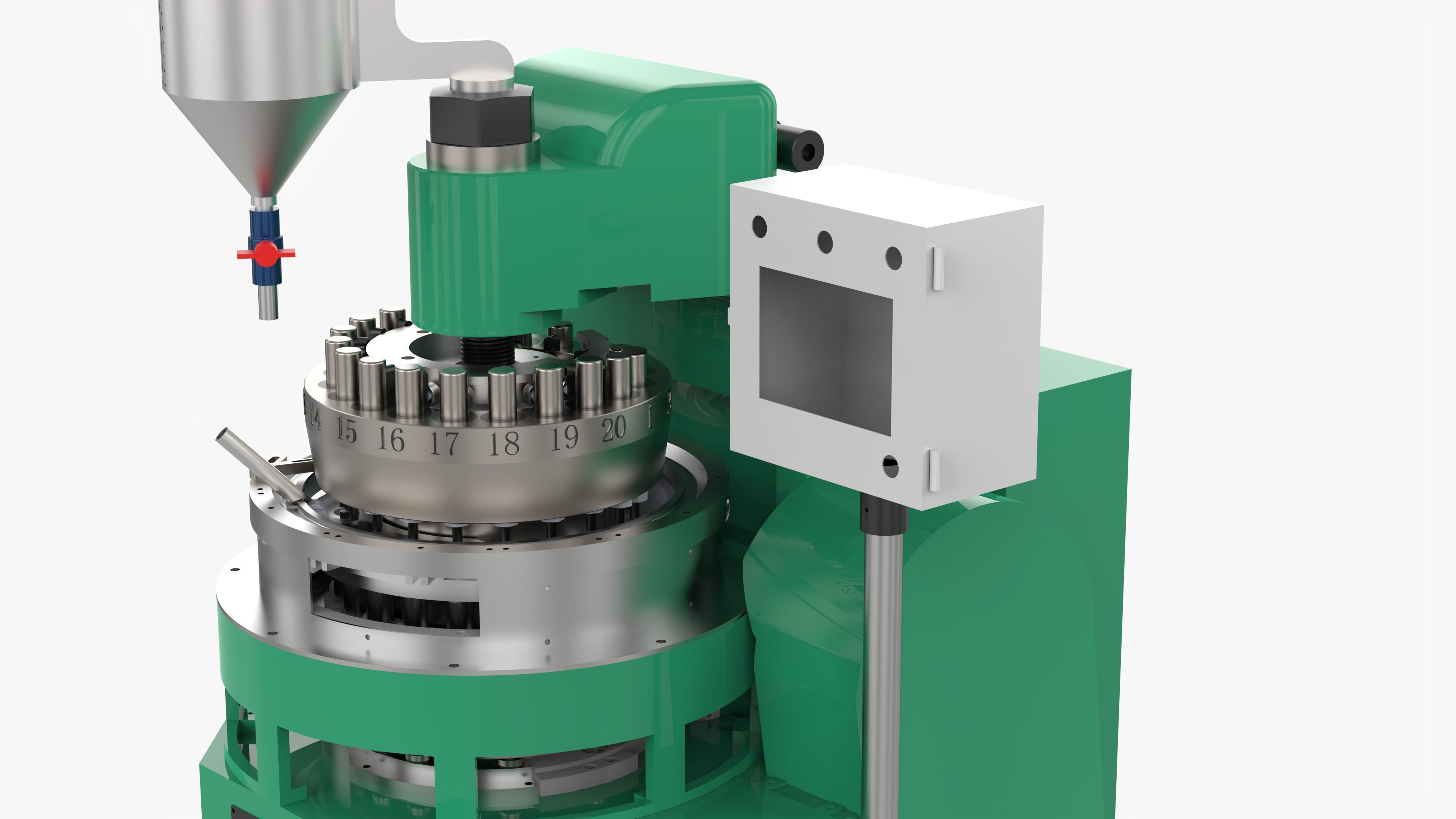 Magnetic Core Powder Molding Machine 3D model | CGTrader