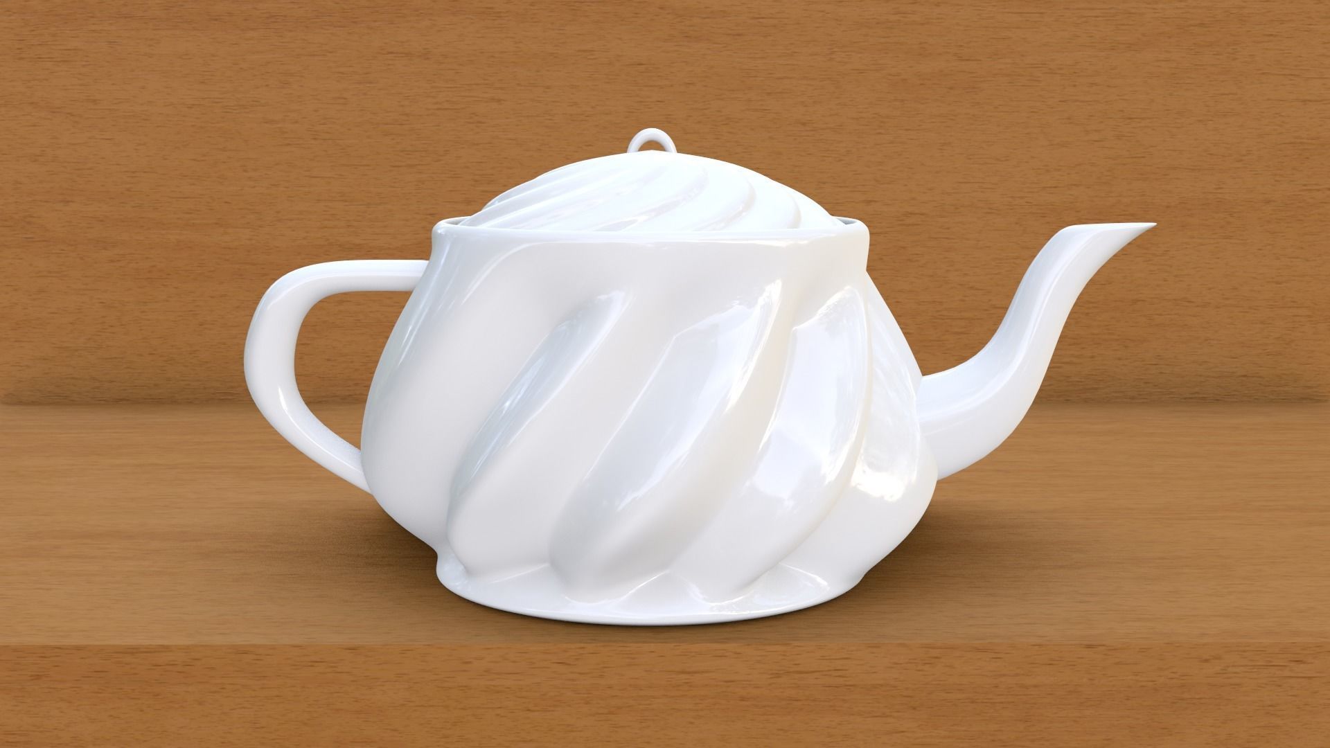 White Porcelain Teapot 3D model | CGTrader