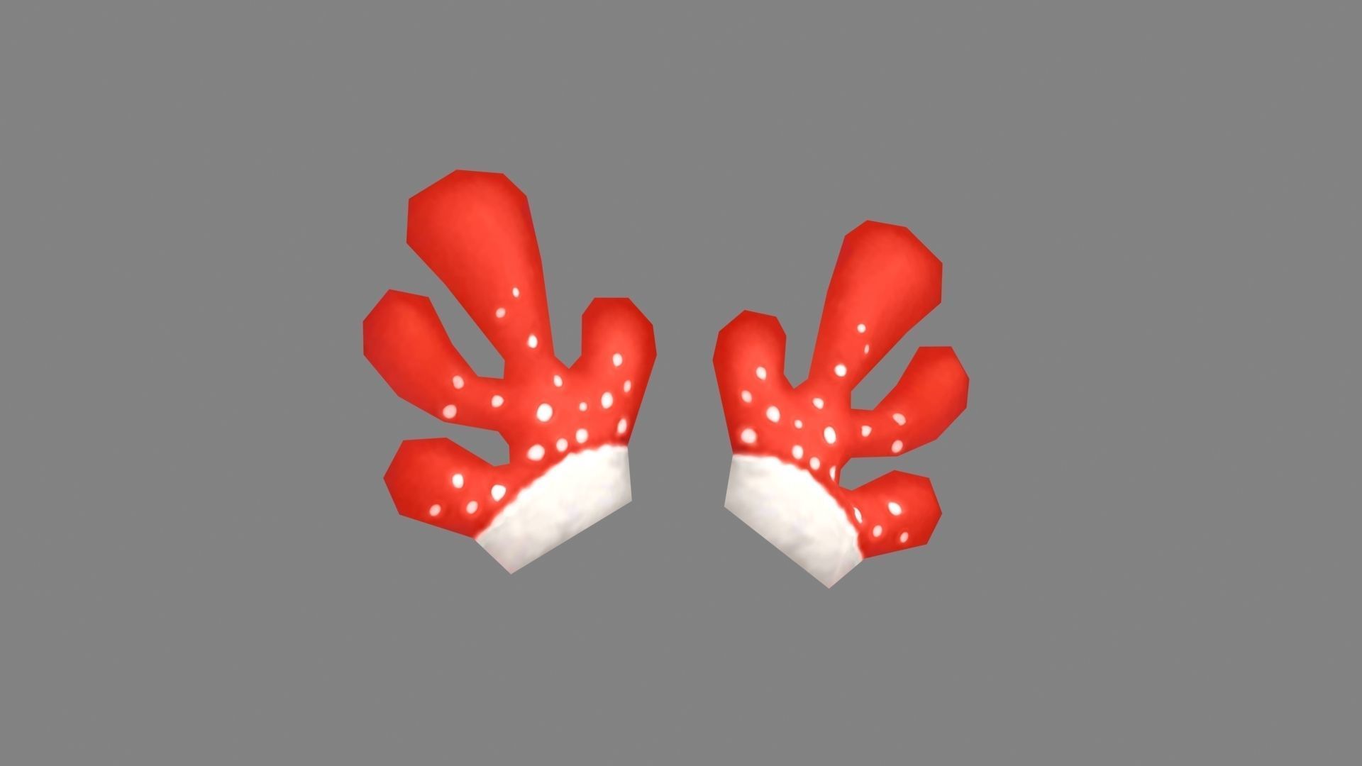 3D model Cartoon Christmas antlers - head decoration VR / AR / low-poly ...