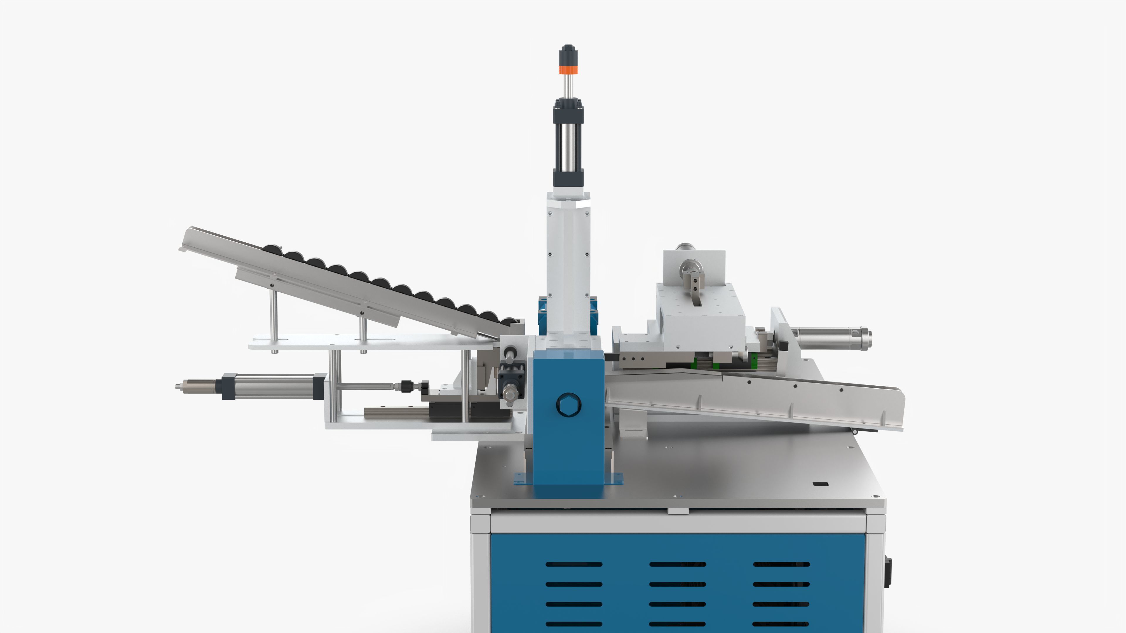 Automatic Horizontal Chamfering Rough Turning Machine 3D model | CGTrader