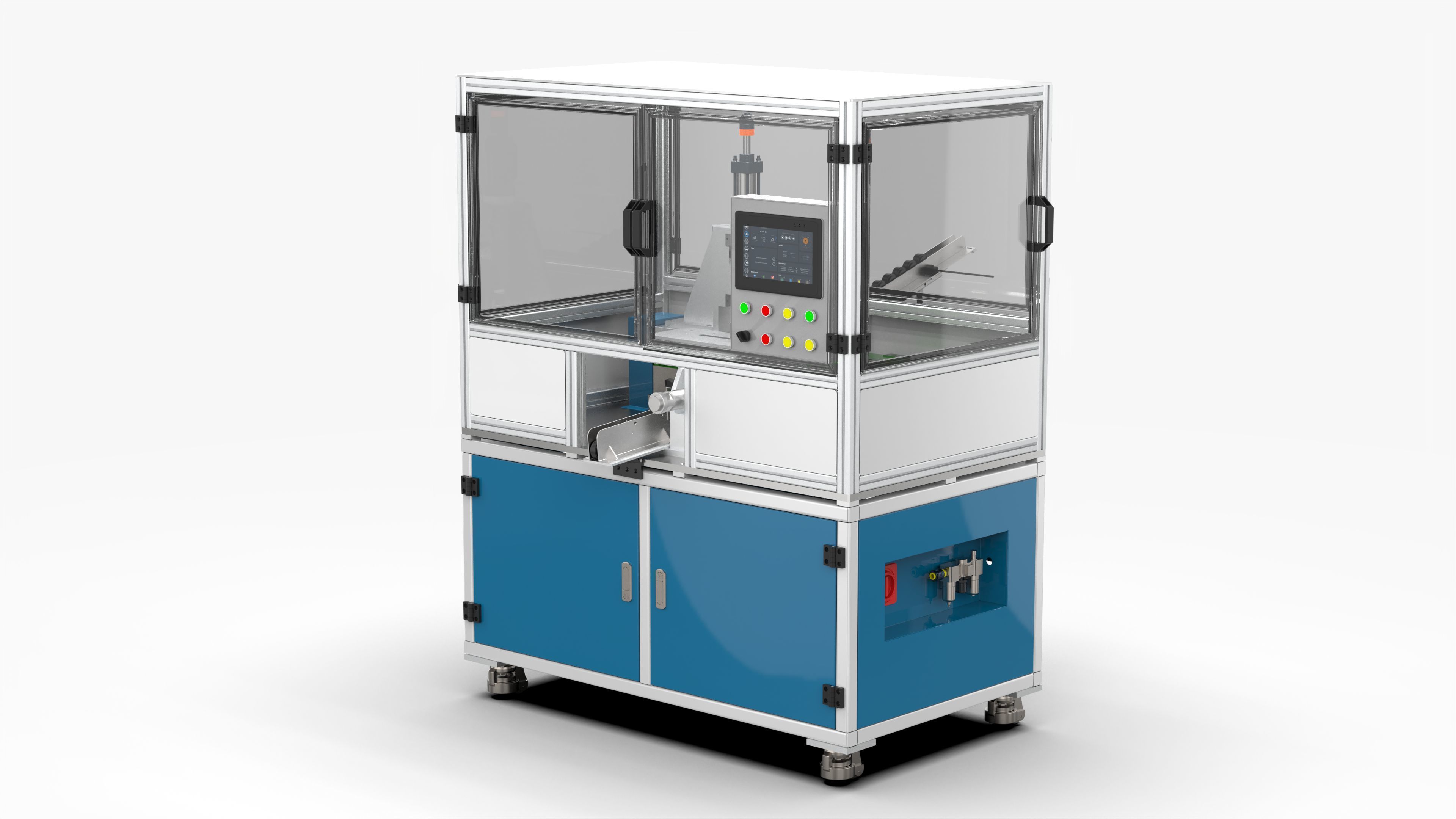 Automatic Horizontal Chamfering Rough Turning Machine 3D model | CGTrader