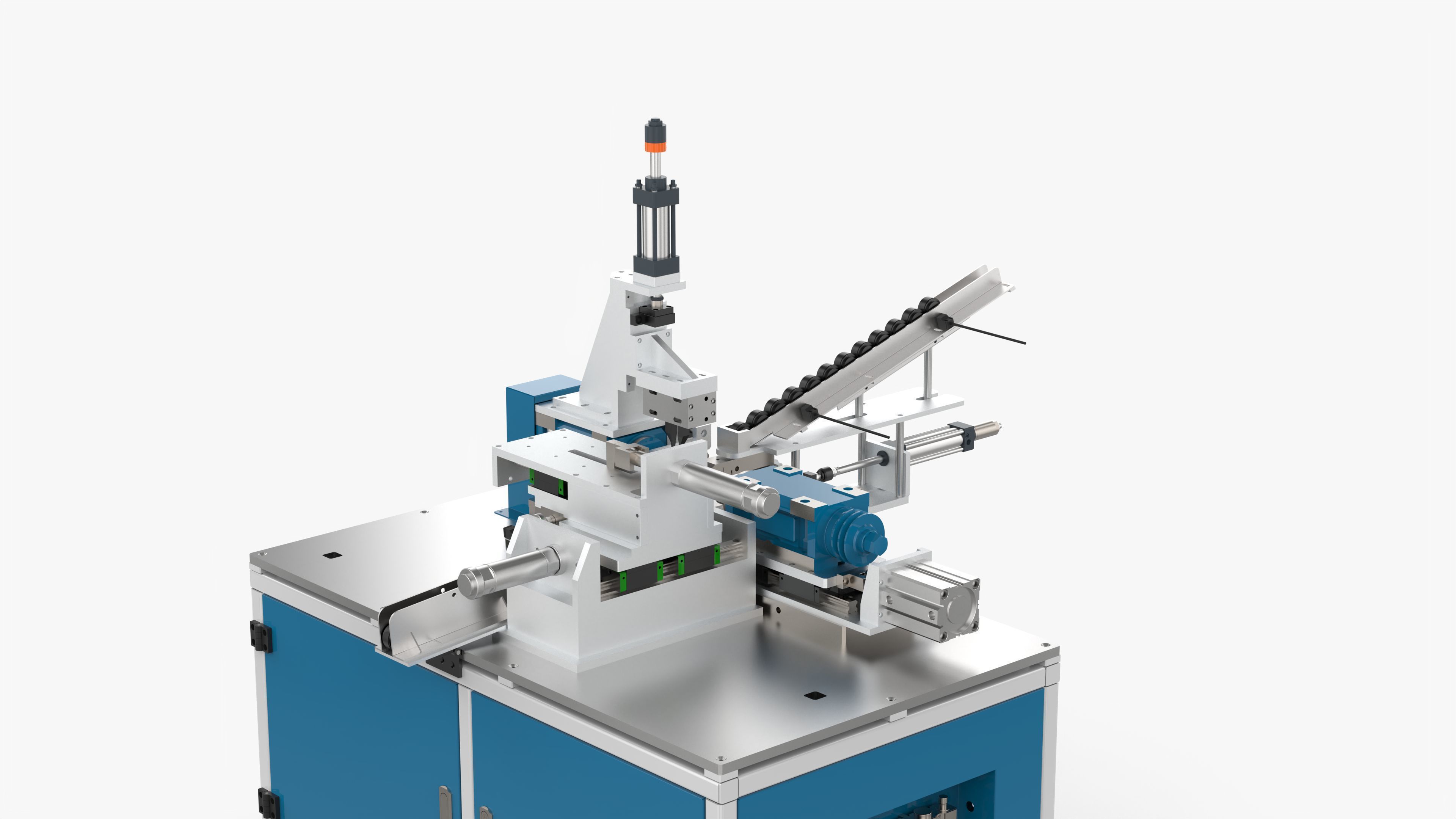 Automatic Horizontal Chamfering Rough Turning Machine 3D model | CGTrader