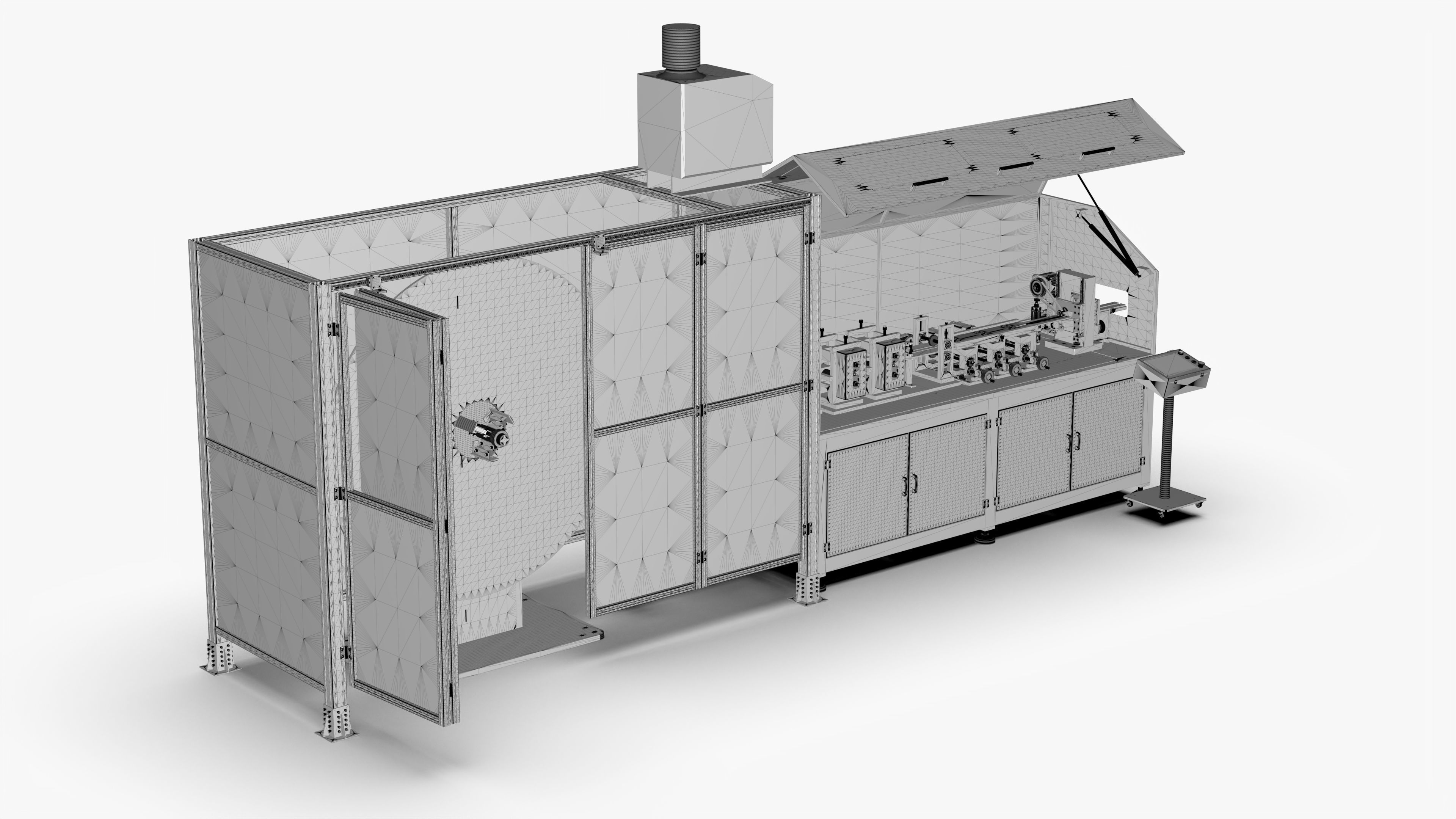 Automatic Aluminum Fin Forming Machine 3D model | CGTrader
