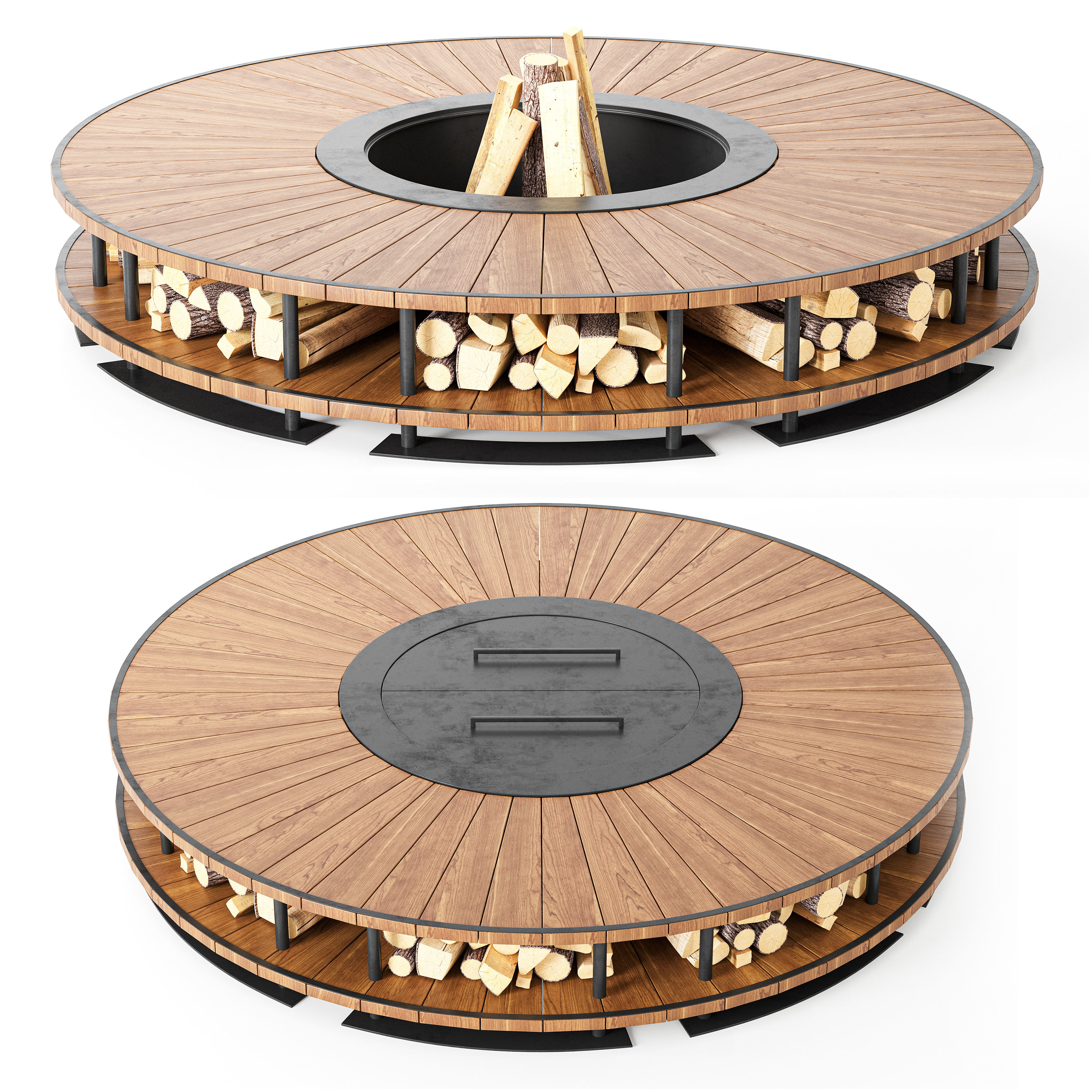 Fire Pit 04 3D model | CGTrader