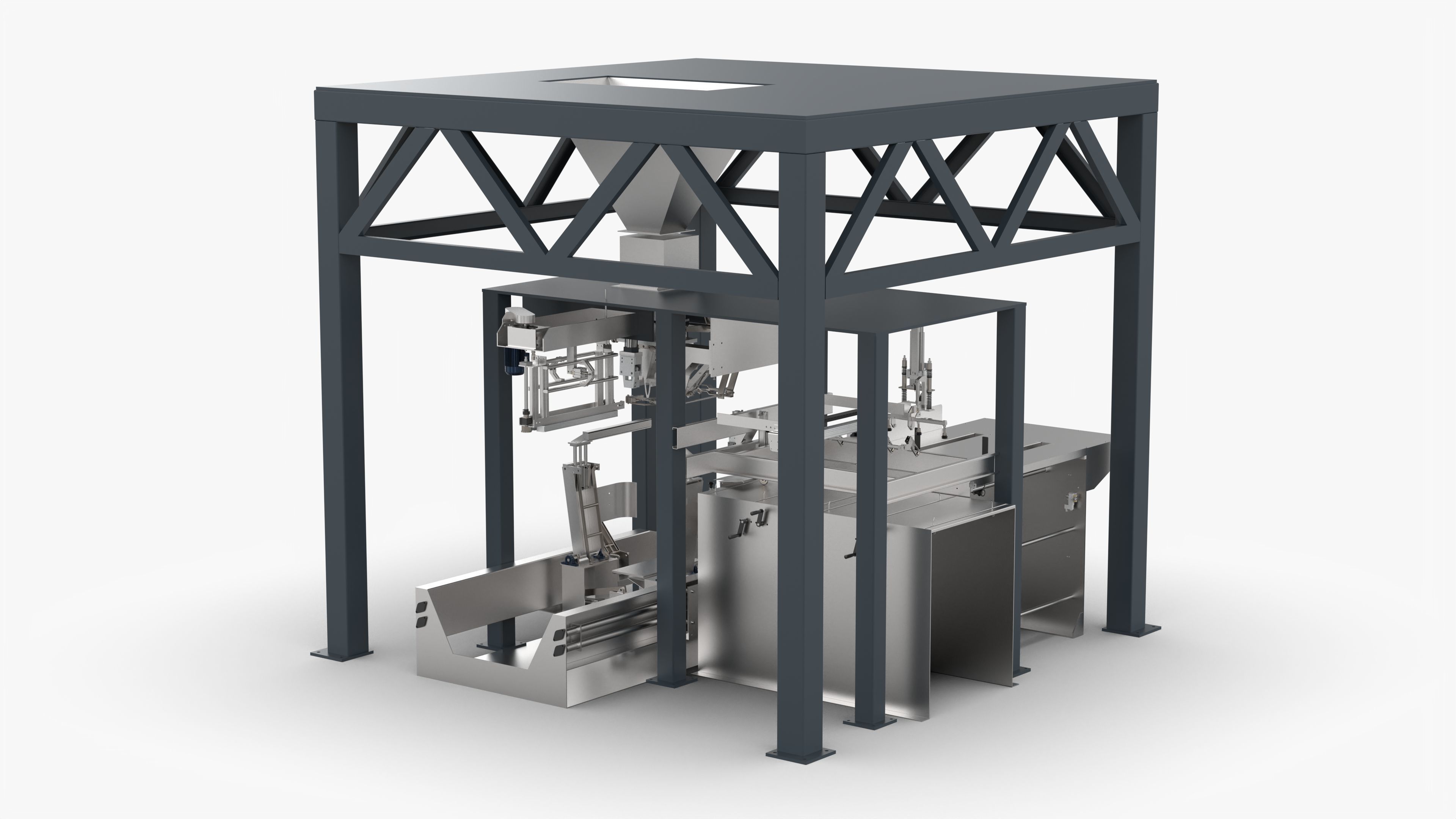 Automatic Scale Bag Making Packaging Machine 3D model | CGTrader