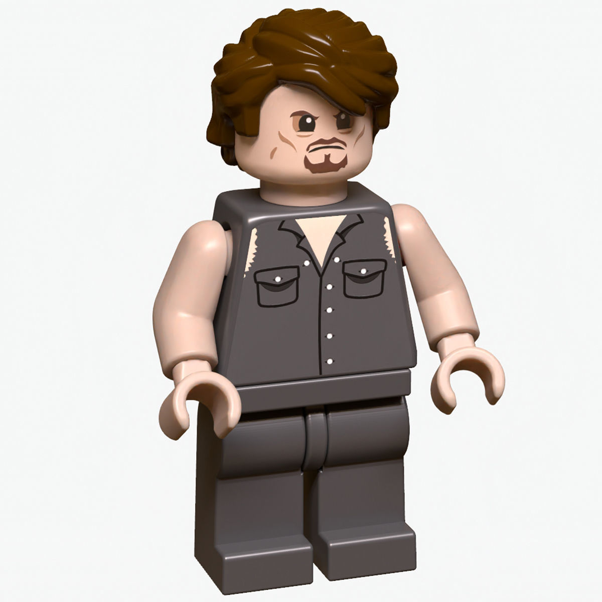 3D model Rick Negen Daryl Carl Lego Minifigure Rigged in Maya VR / AR ...