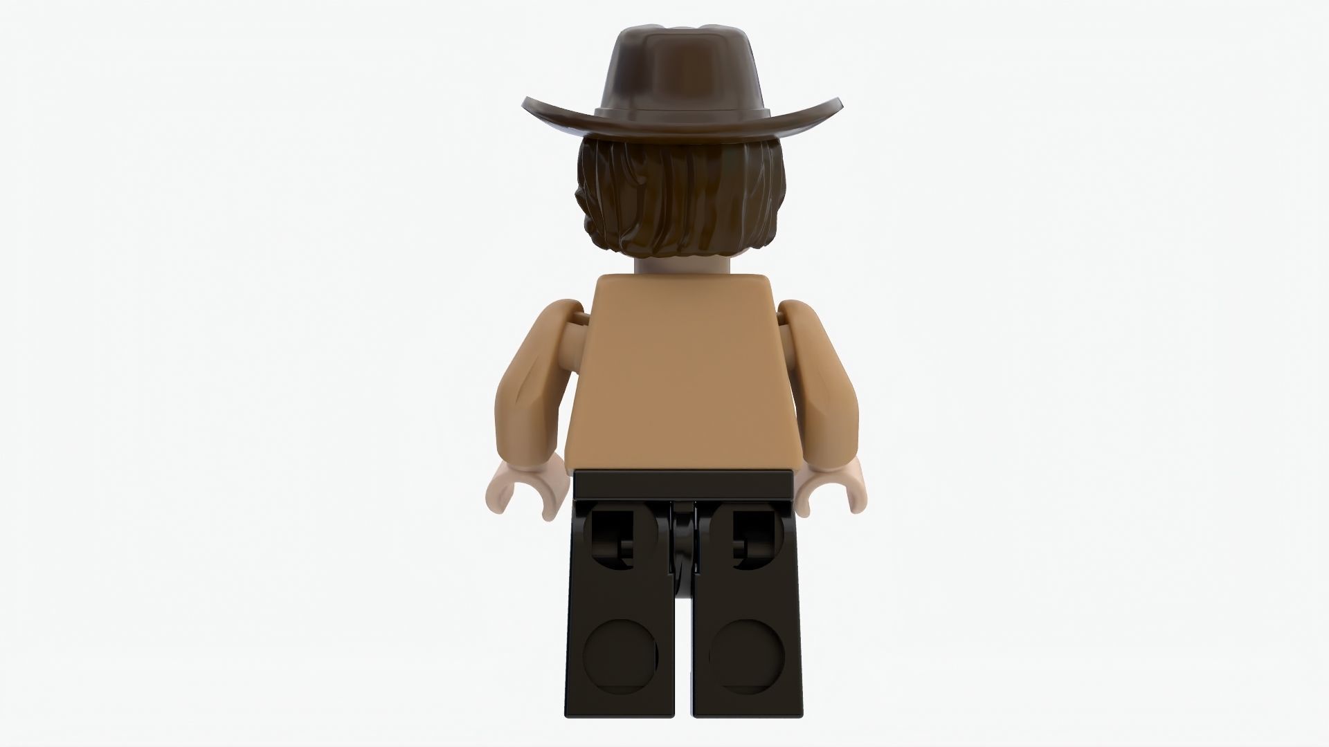 3D model Rick Negen Daryl Carl Lego Minifigure Rigged in Maya VR / AR ...