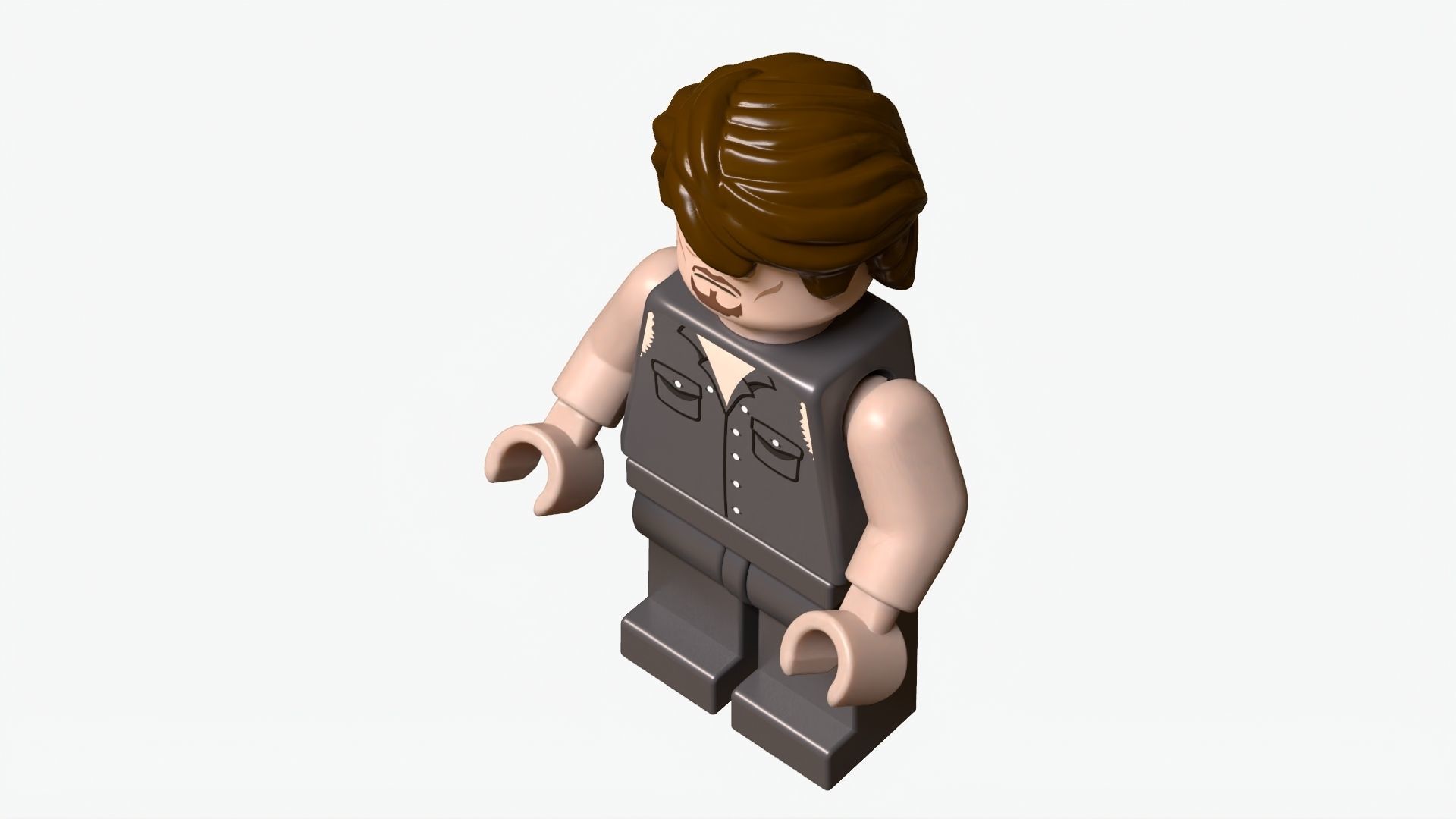 3D model Rick Negen Daryl Carl Lego Minifigure Rigged in Maya VR / AR ...