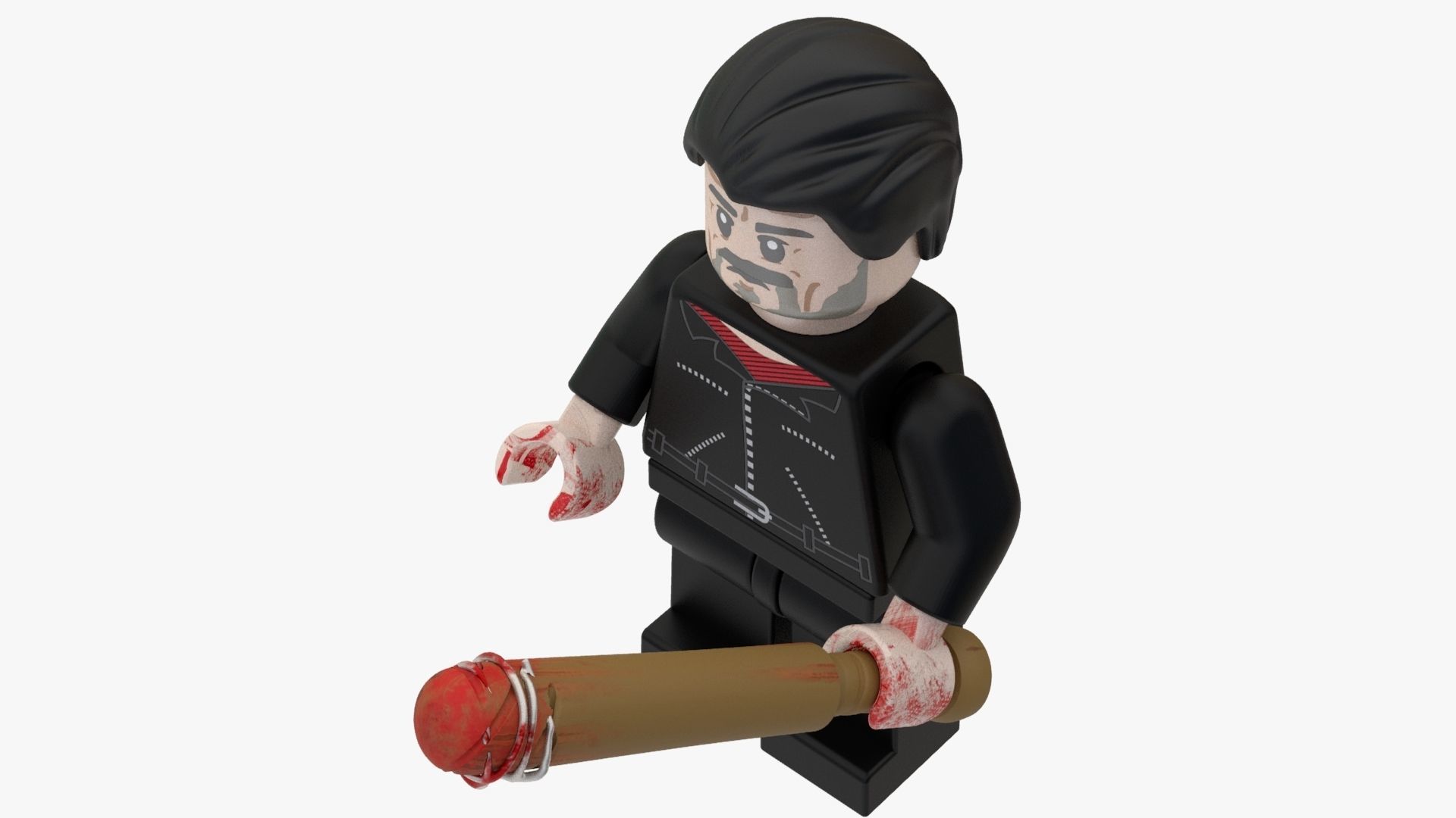 3D model Rick Negen Daryl Carl Lego Minifigure Rigged in Maya VR / AR ...