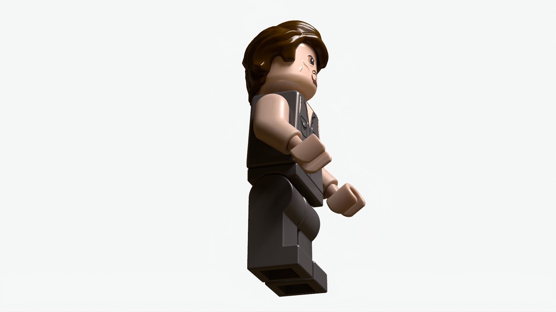 3D model Rick Negen Daryl Carl Lego Minifigure Rigged in Maya VR / AR ...