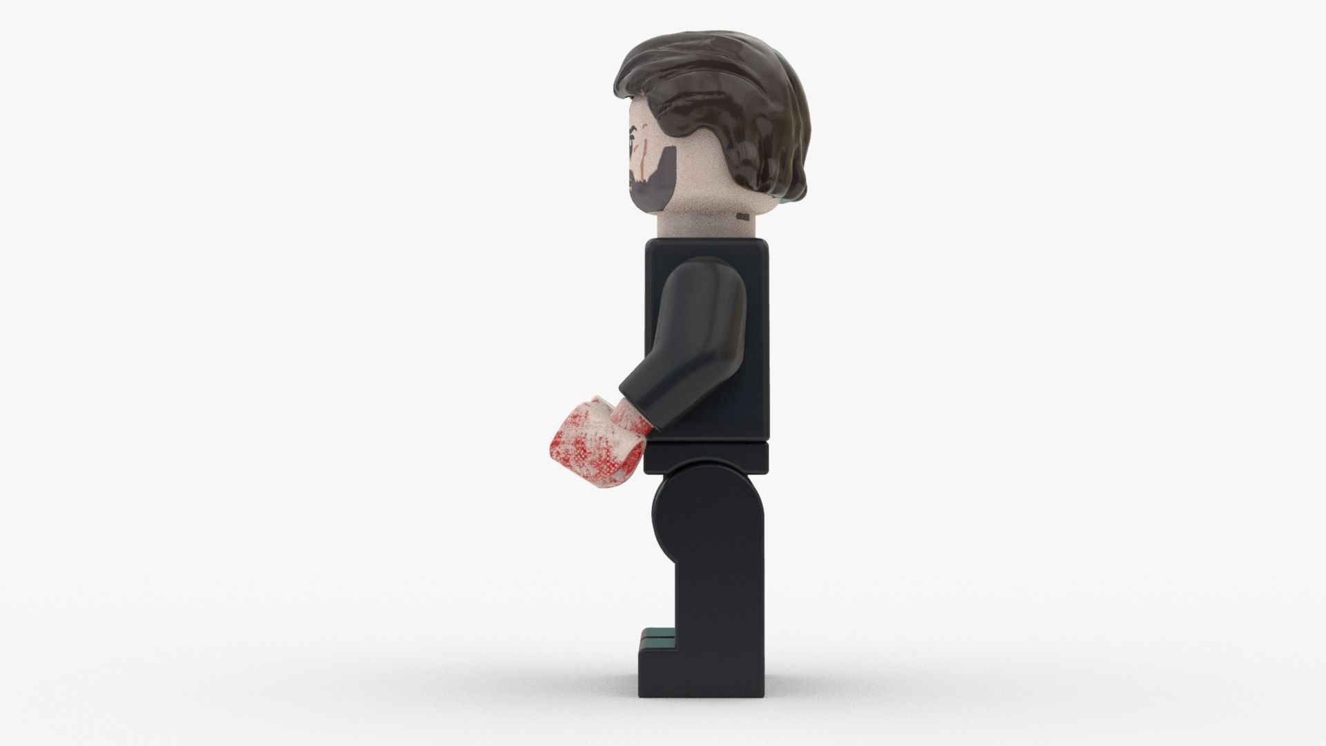 3D model Rick Negen Daryl Carl Lego Minifigure Rigged in Maya VR / AR ...