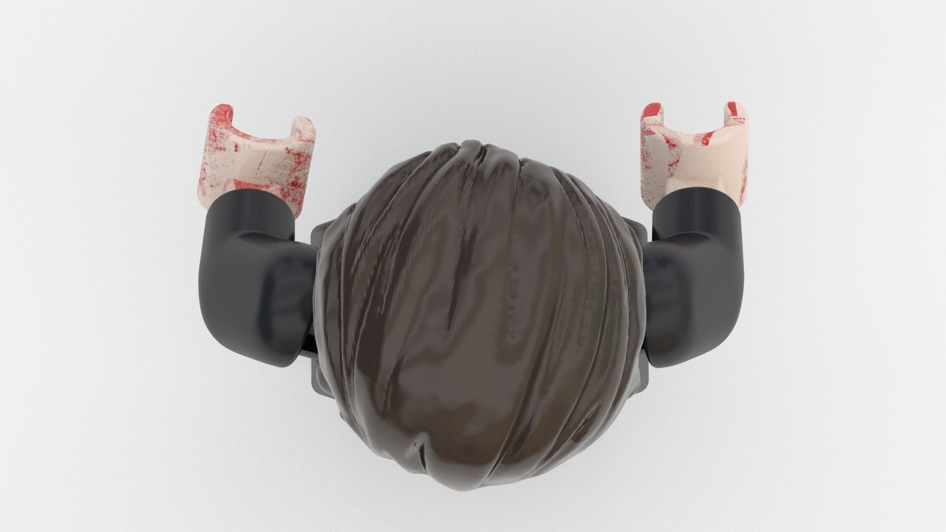 3D model Rick Negen Daryl Carl Lego Minifigure Rigged in Maya VR / AR ...