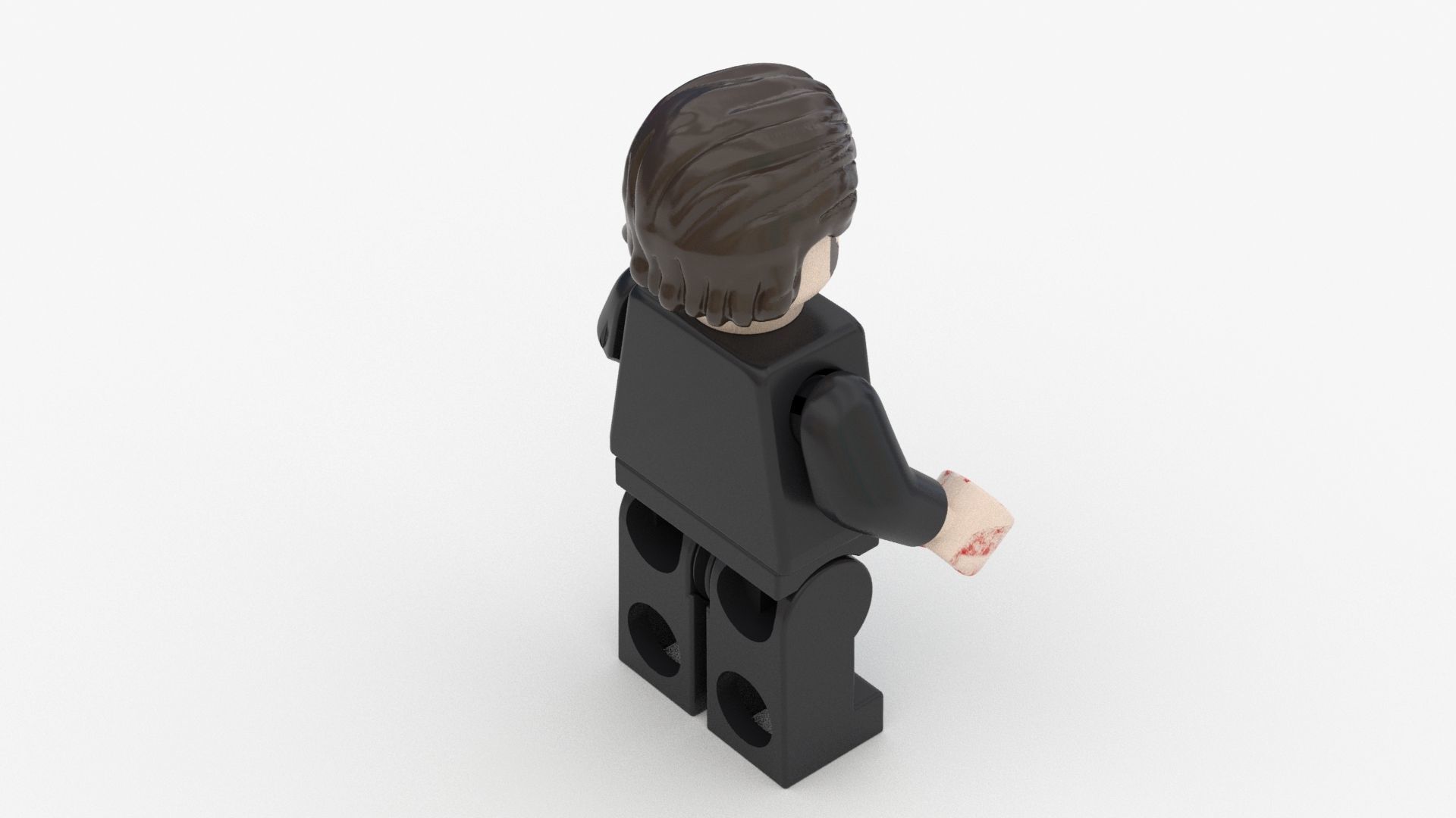 3D model Rick Negen Daryl Carl Lego Minifigure Rigged in Maya VR / AR ...