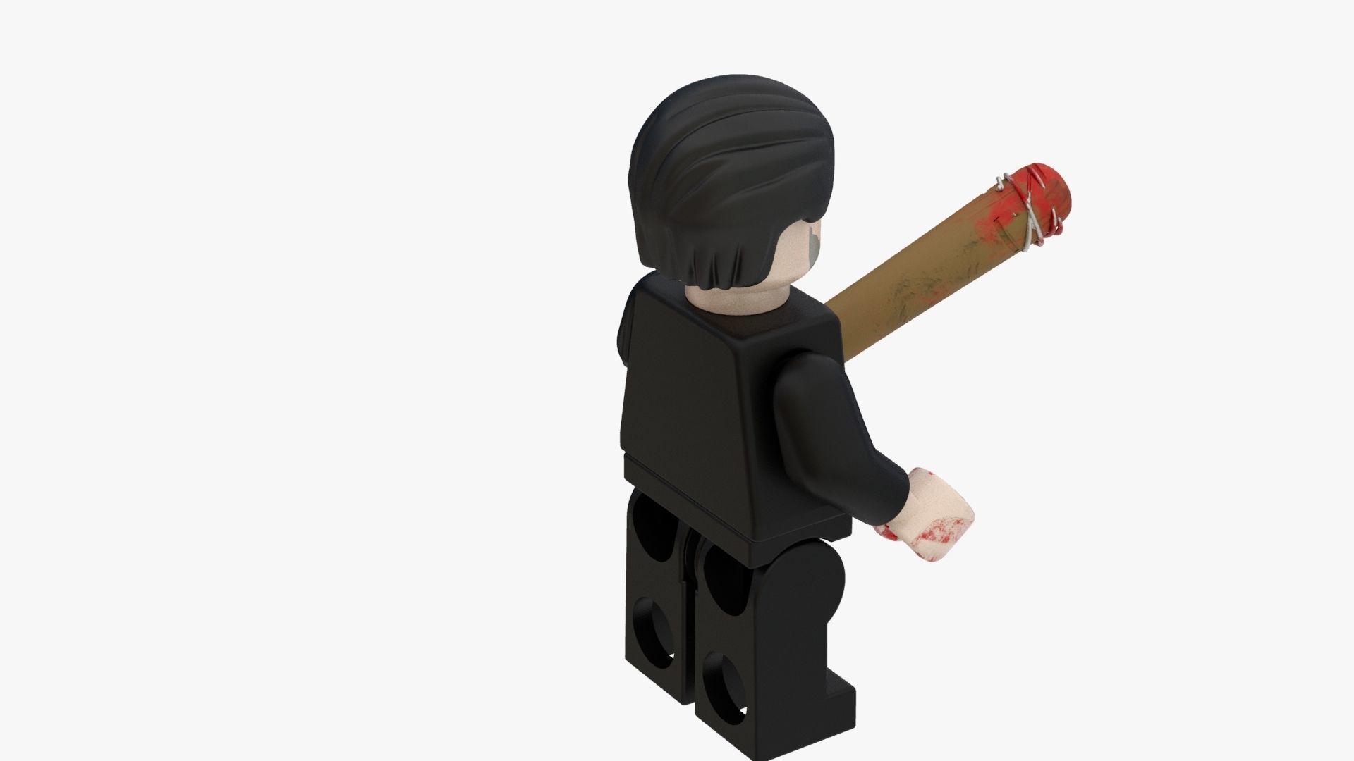 3D model Rick Negen Daryl Carl Lego Minifigure Rigged in Maya VR / AR ...