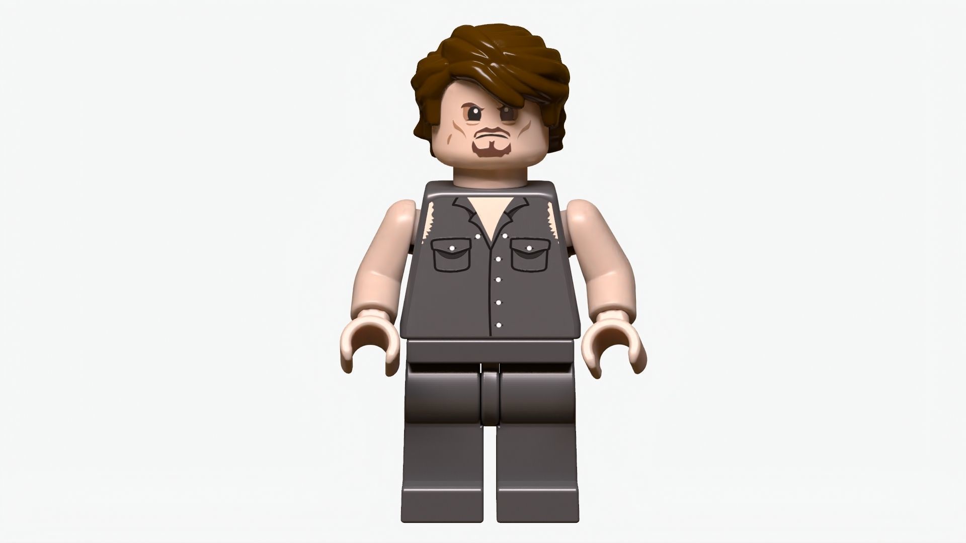 3D model Rick Negen Daryl Carl Lego Minifigure Rigged in Maya VR / AR ...