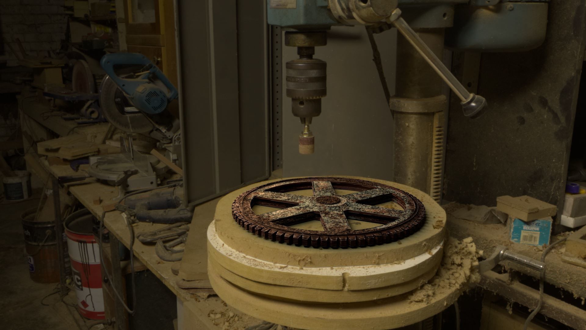 3D model Rusty Gear VR / AR / low-poly | CGTrader