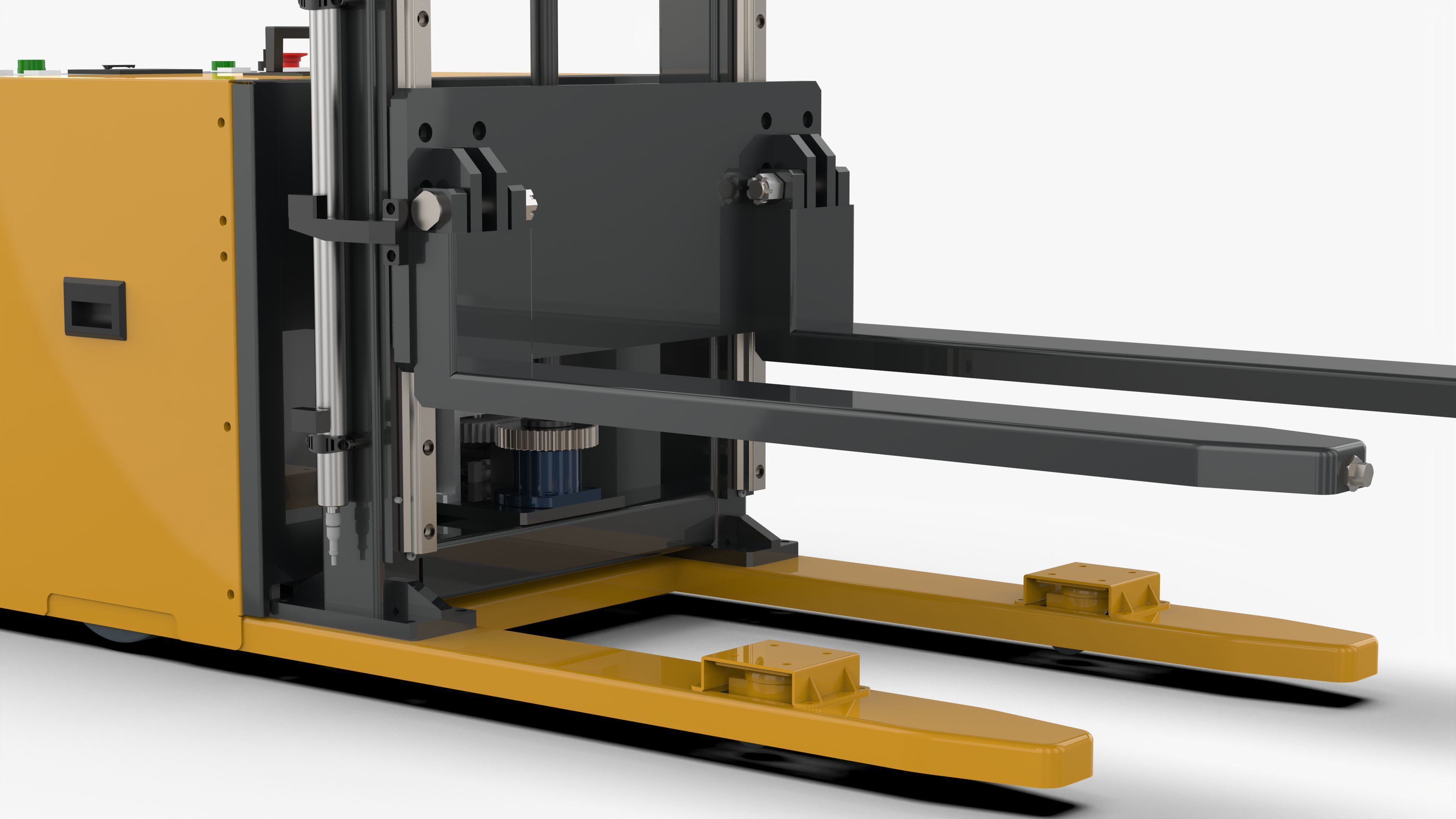 AGV Forklift Stacker 3D model | CGTrader