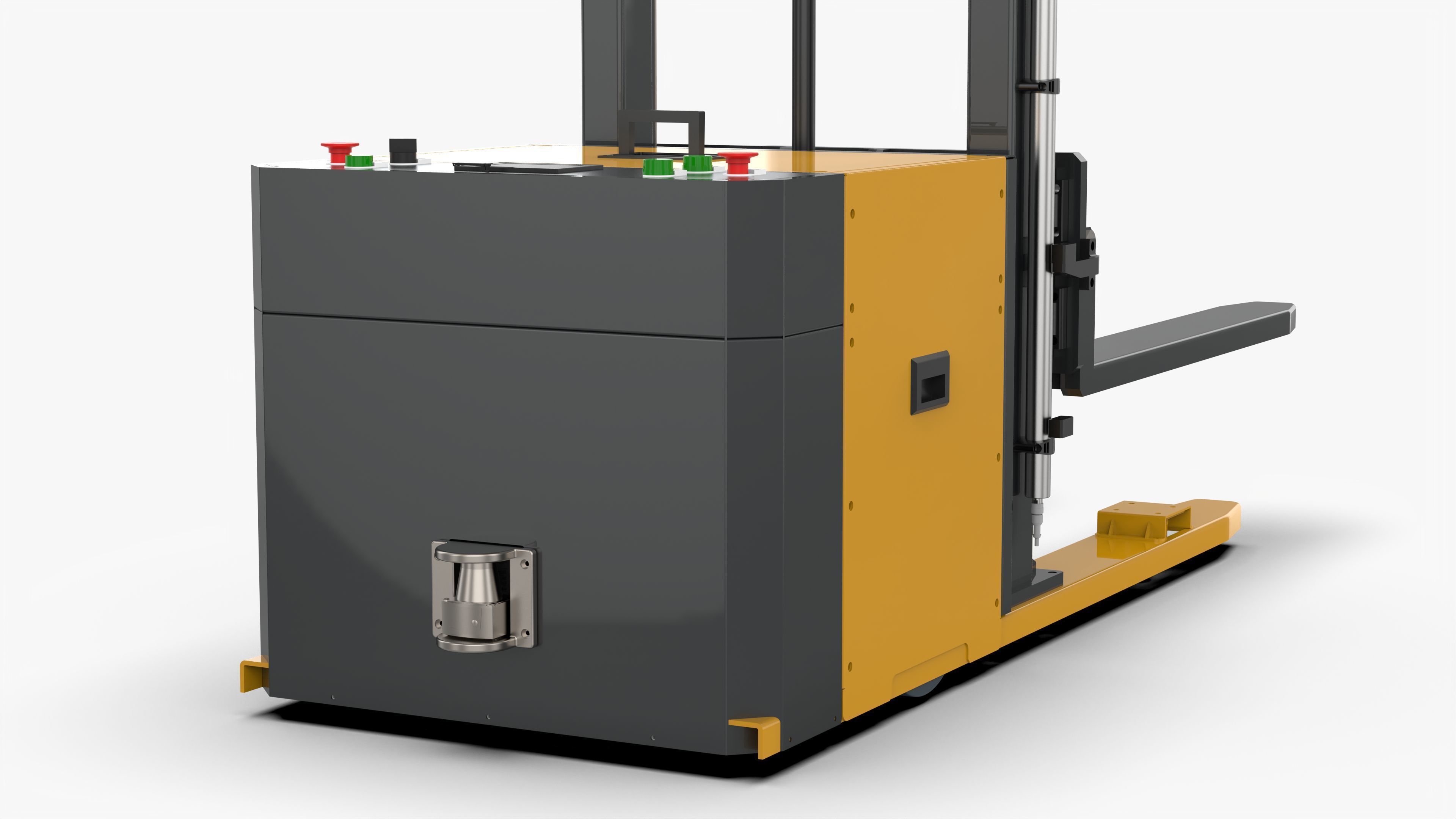 AGV Forklift Stacker 3D model | CGTrader