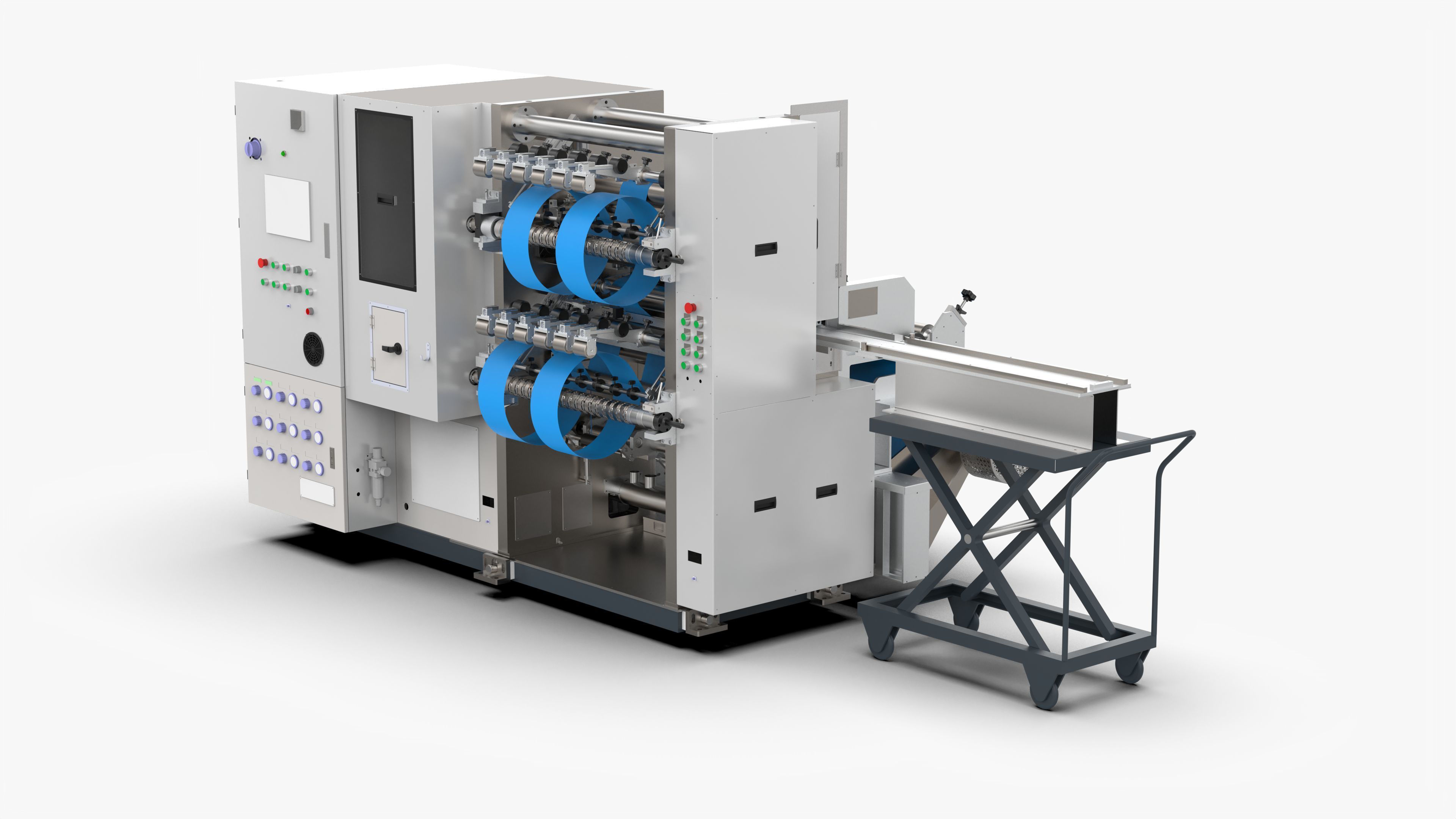 Automatic Lithium Battery Slitting Machine 3D model | CGTrader