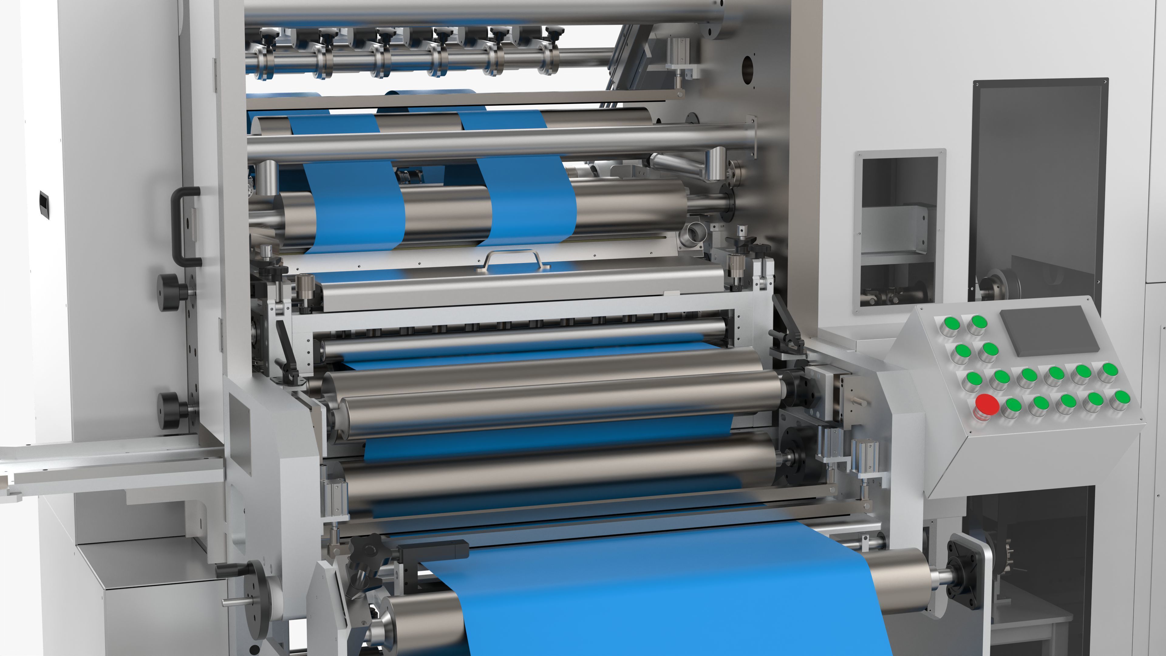 Automatic Lithium Battery Slitting Machine 3D model | CGTrader