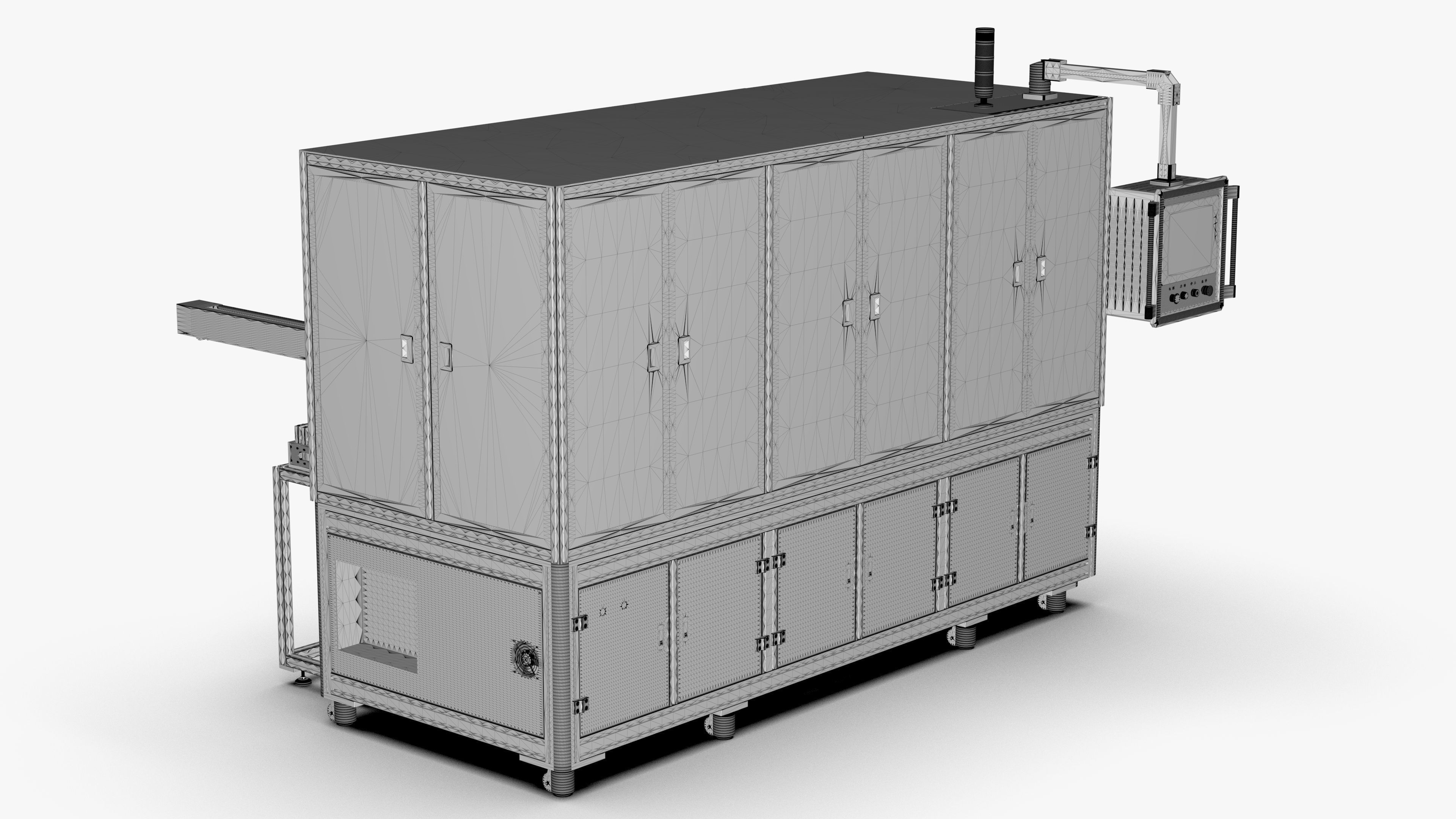 Automatic Battery Tray Loading and Unloading Coating Machine 3D model | CGTrader