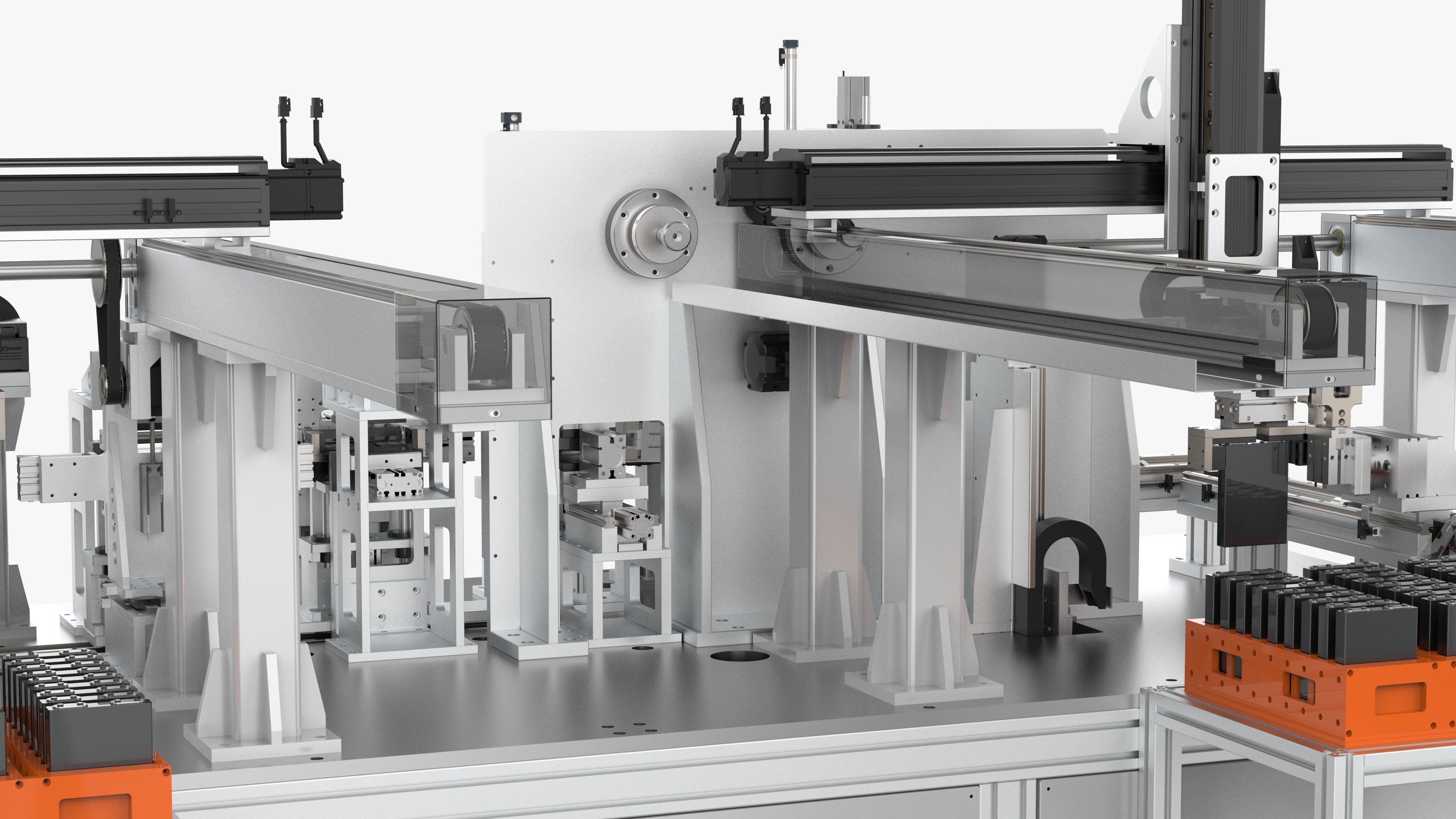 Automatic Battery Tray Loading and Unloading Coating Machine 3D model ...