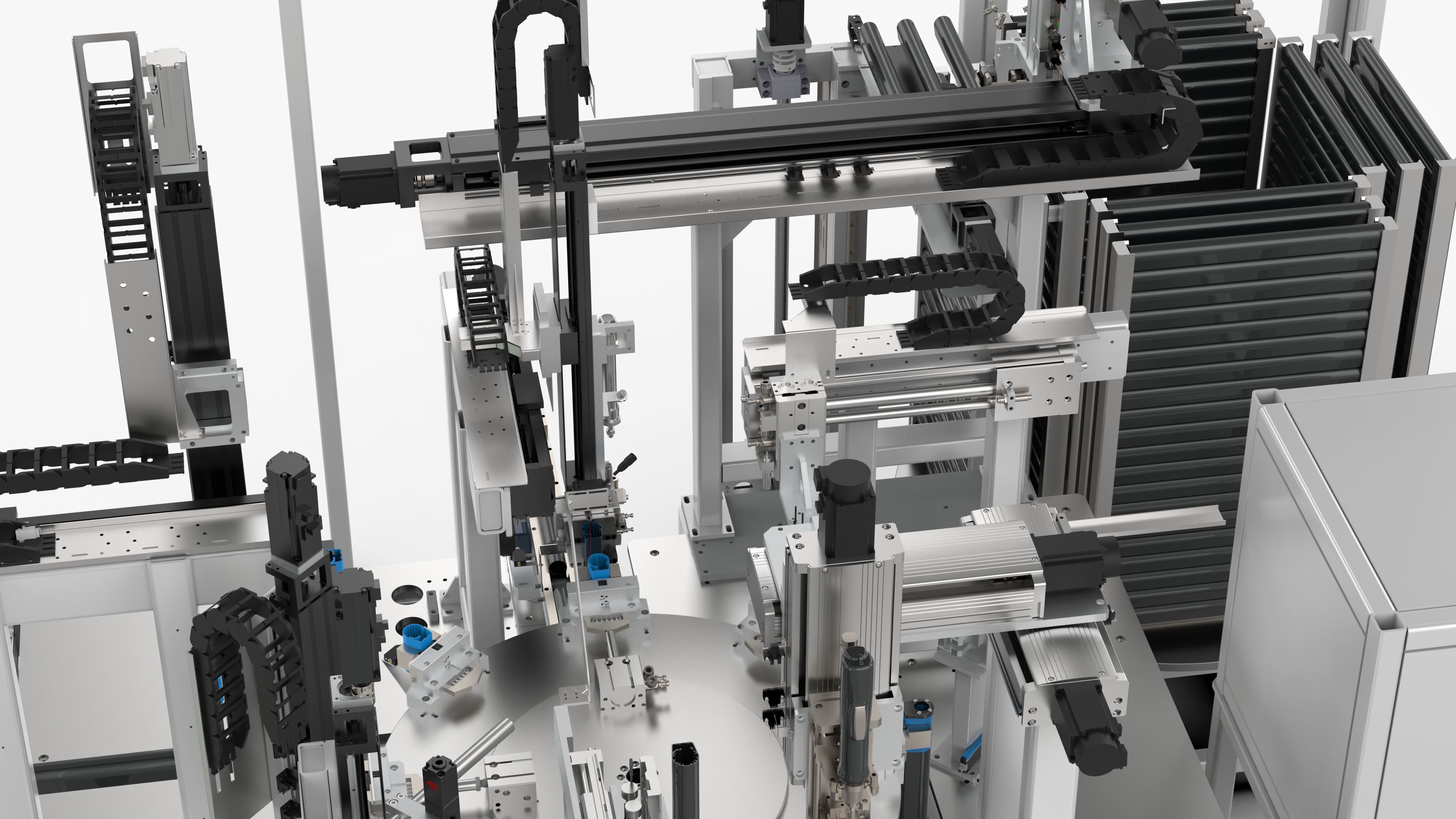 Automatic Electric Push Rod Shell Assembly Machine 3D model | CGTrader