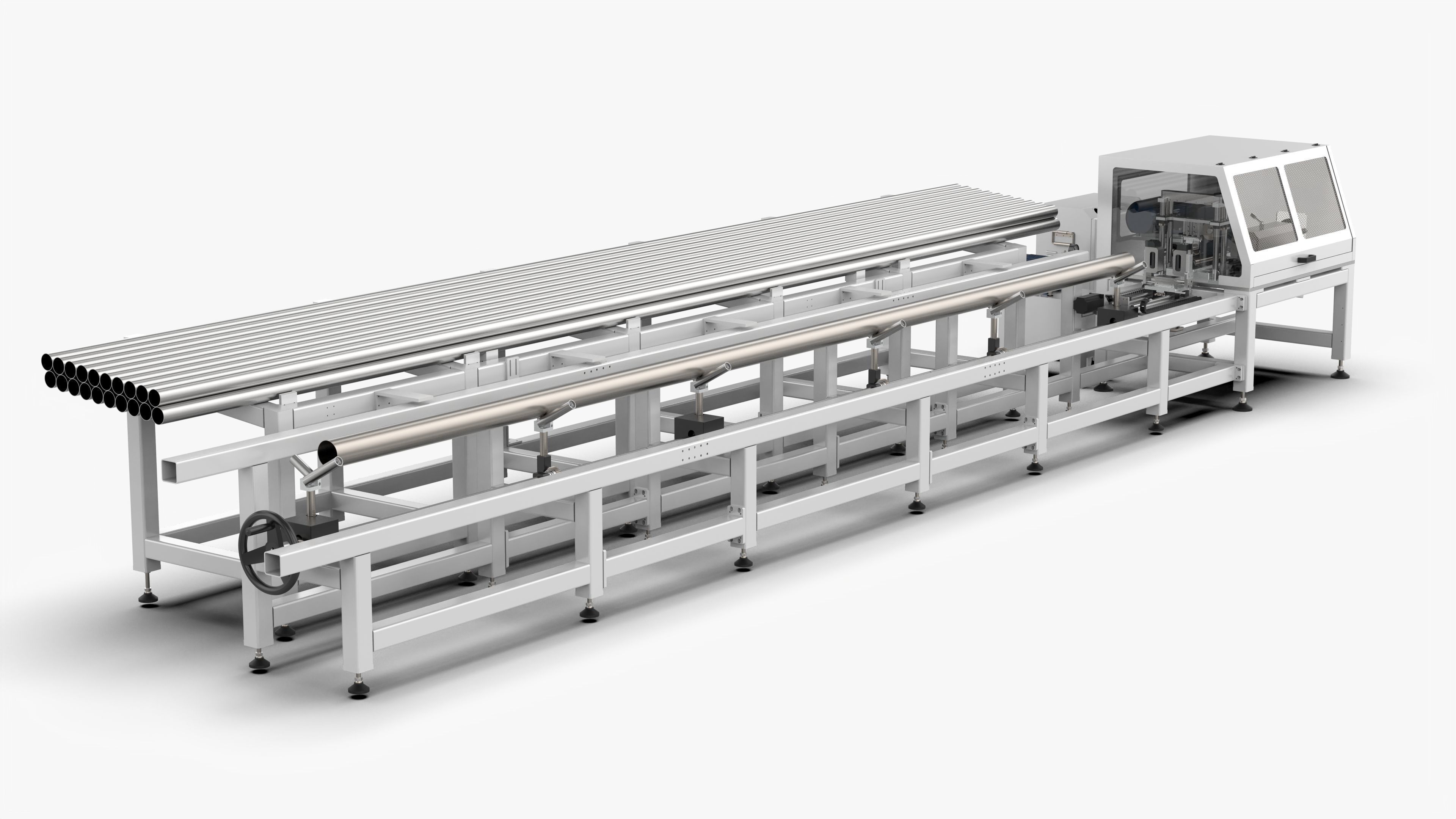 Automatic Pipe Cutting Machine 3D model | CGTrader