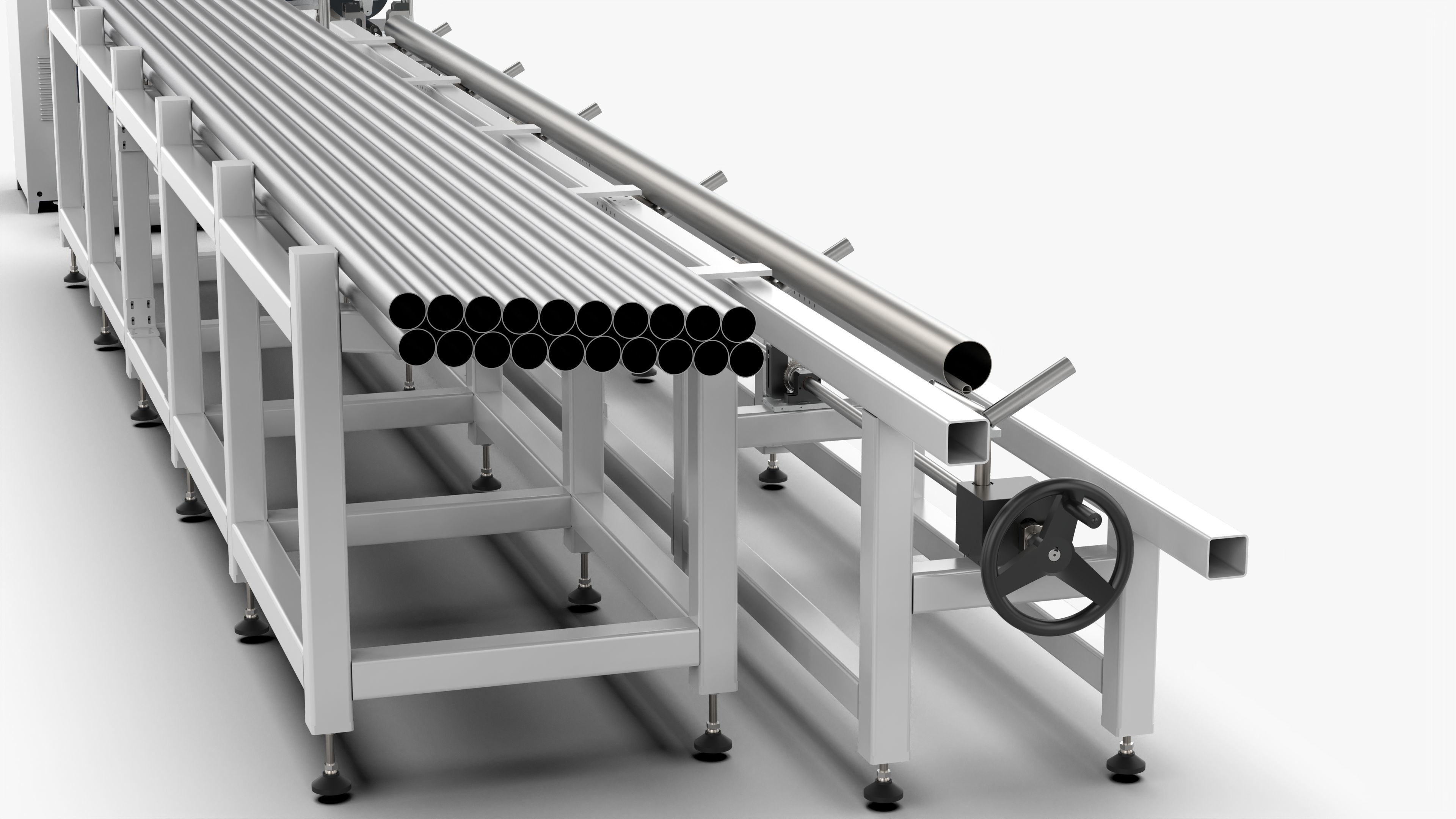 Automatic Pipe Cutting Machine 3D model | CGTrader