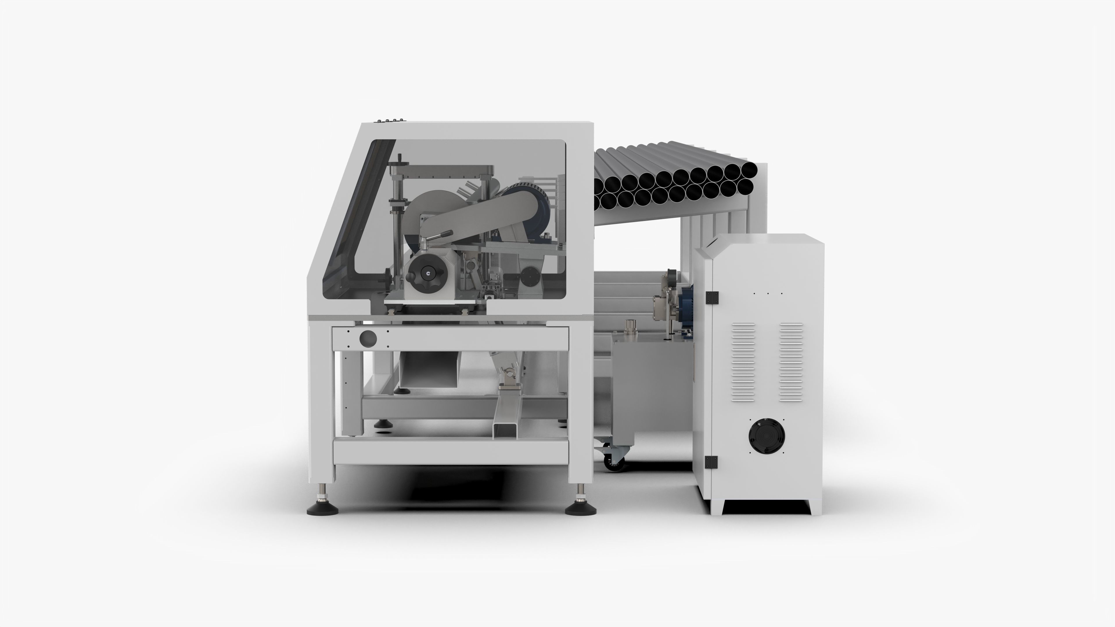 Automatic Pipe Cutting Machine 3D model | CGTrader