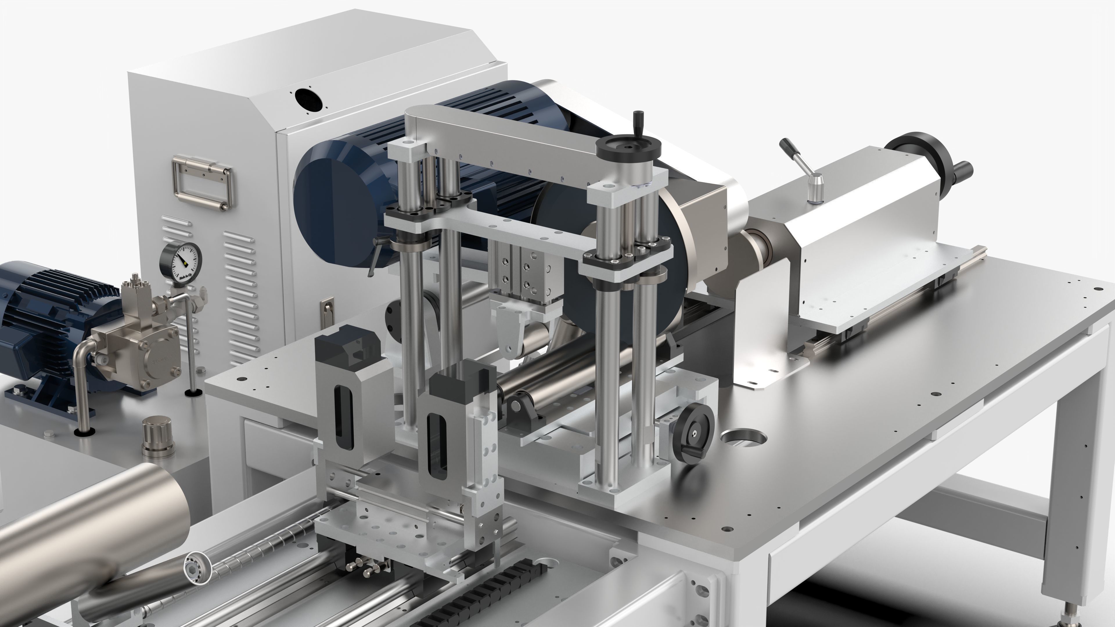 Automatic Pipe Cutting Machine 3D model | CGTrader