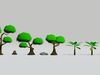 Stylized Asia Trees Blender 3D model | CGTrader